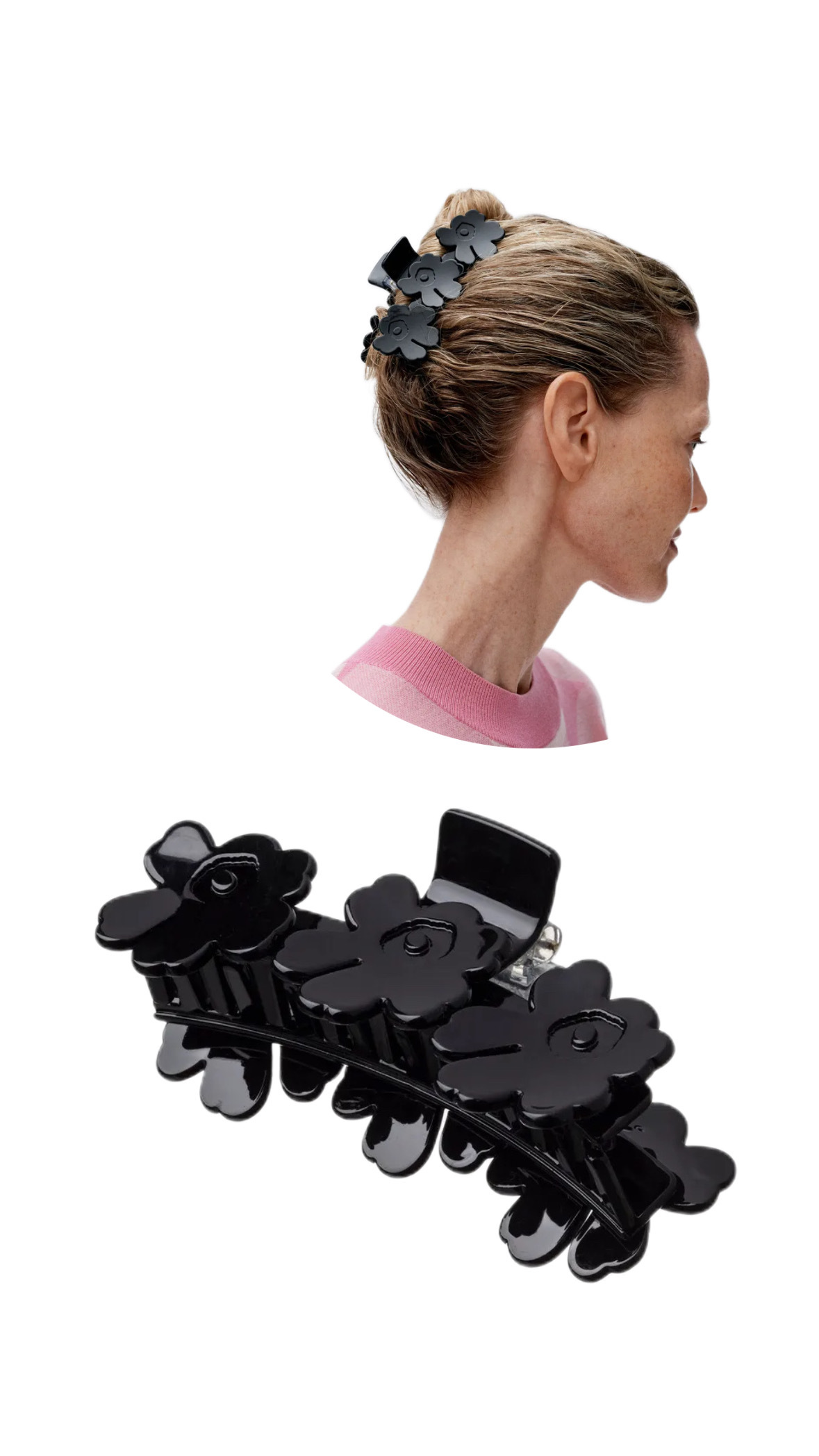 代購～mini unikko black hair clip