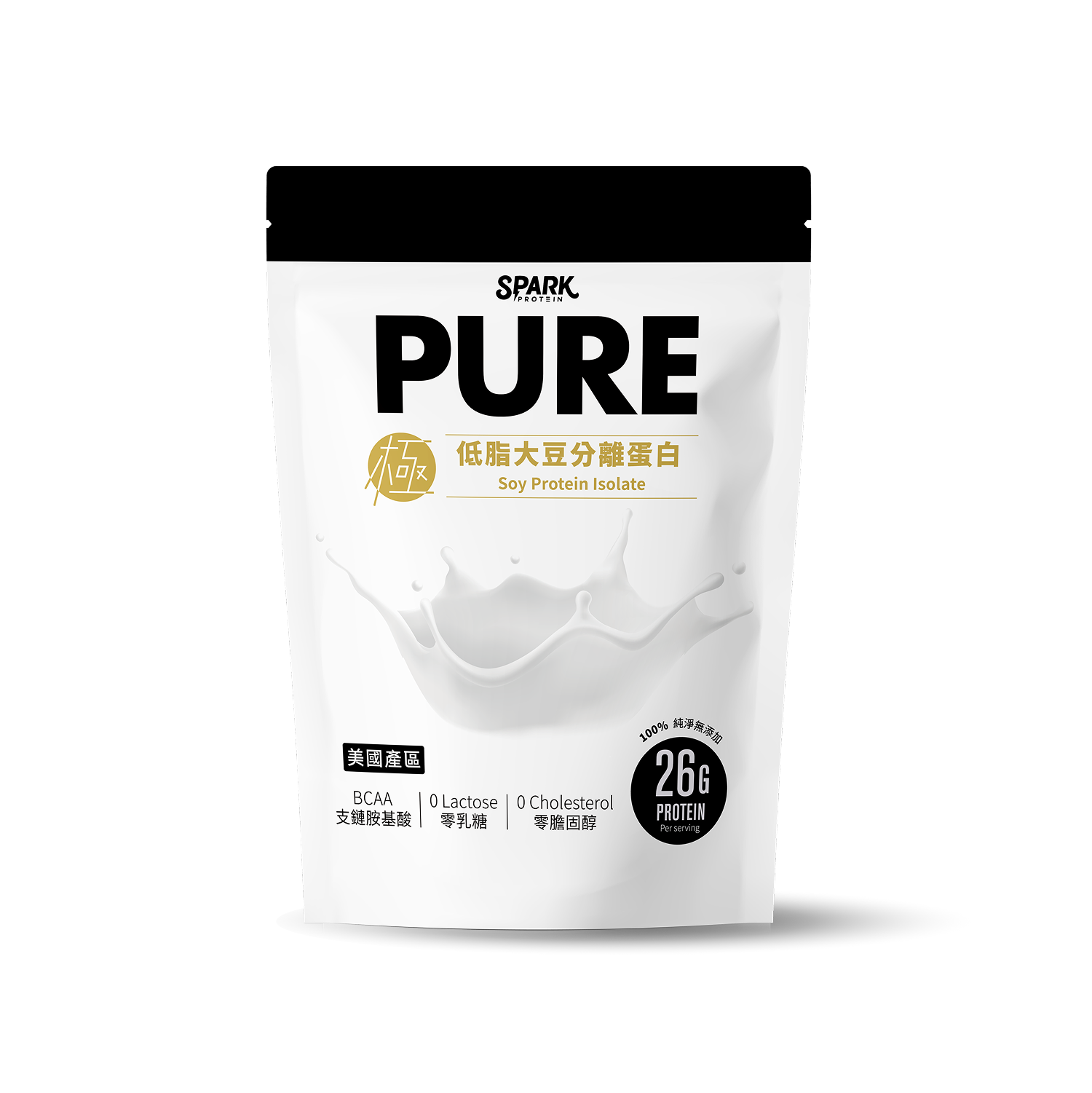 Spark Pure 純極低脂分離大豆蛋白 90%植物蛋白含量 純淨無調味｜Spark Protein