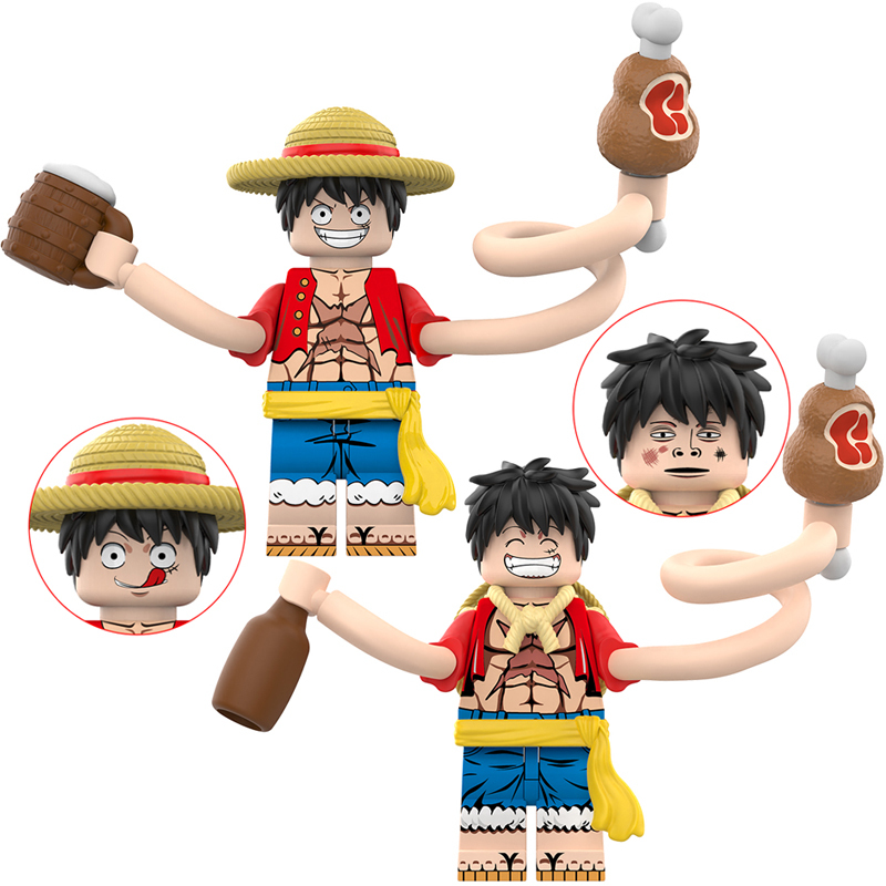 One Piece Luffy Custom Minifigures Set Fit Lego