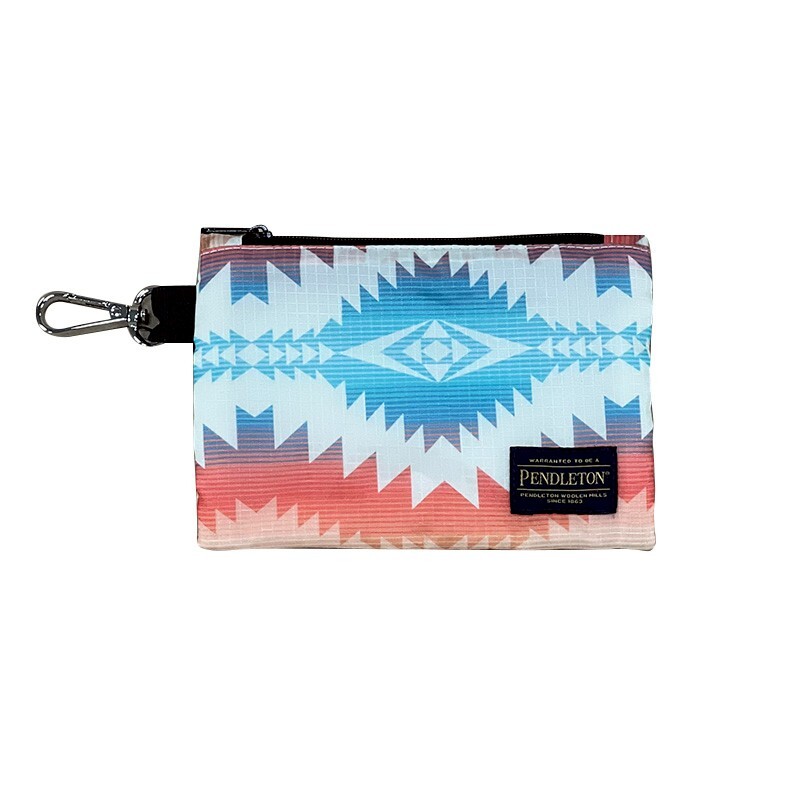 【日本A&F】PENDLETON 多功能圖騰卡包/鑰匙零錢包