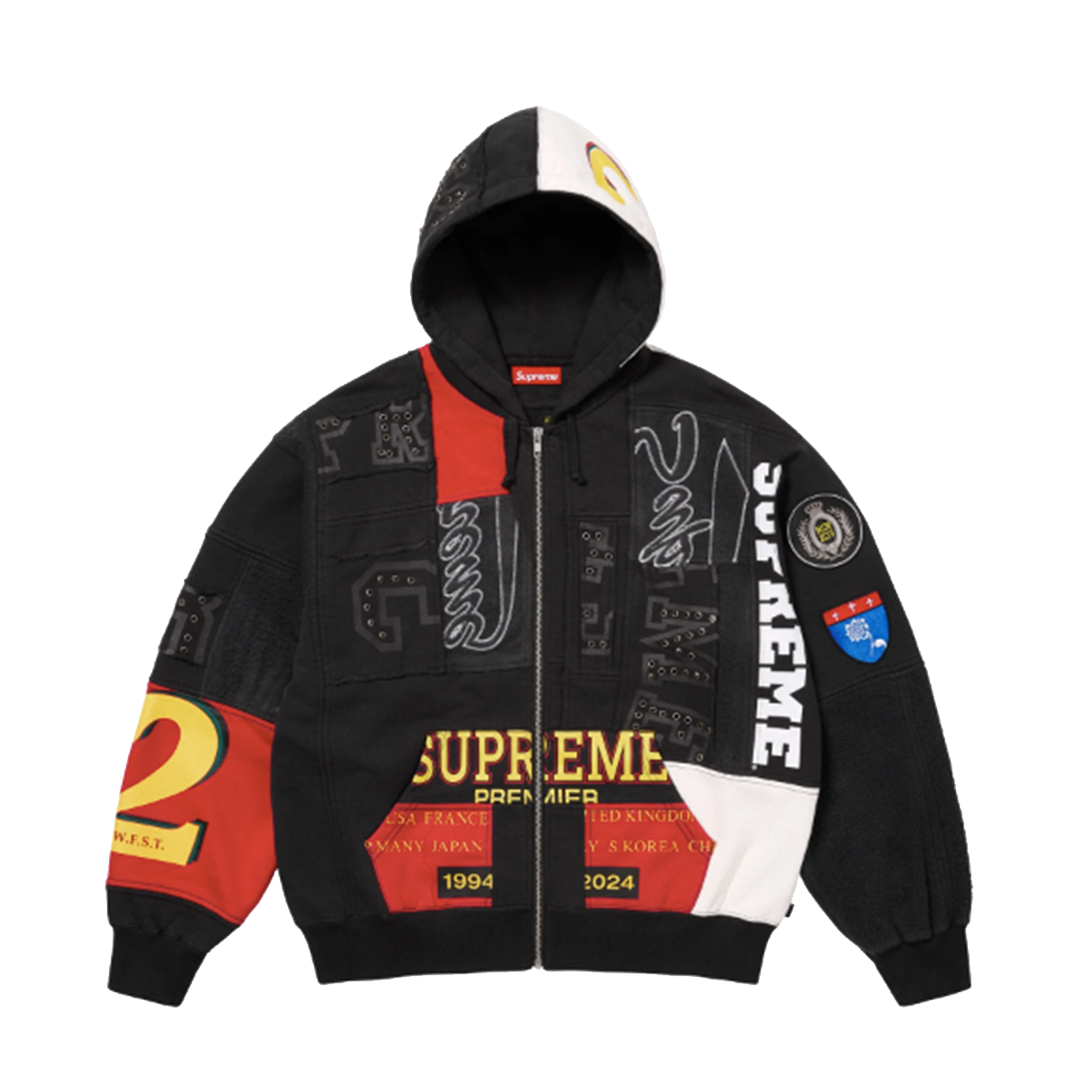 Supreme 25SS Patchwork Zip Up Hooded| FLOMMARKET