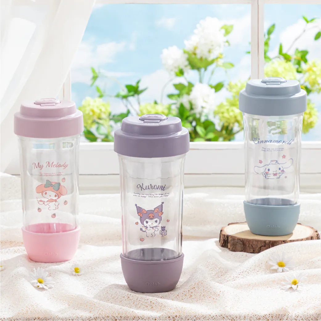 [透明720mL] 小緞帶系列|台灣代購|Sanrio|三麗鷗|oolabtw|布丁杯|Ecozen雙層水杯|