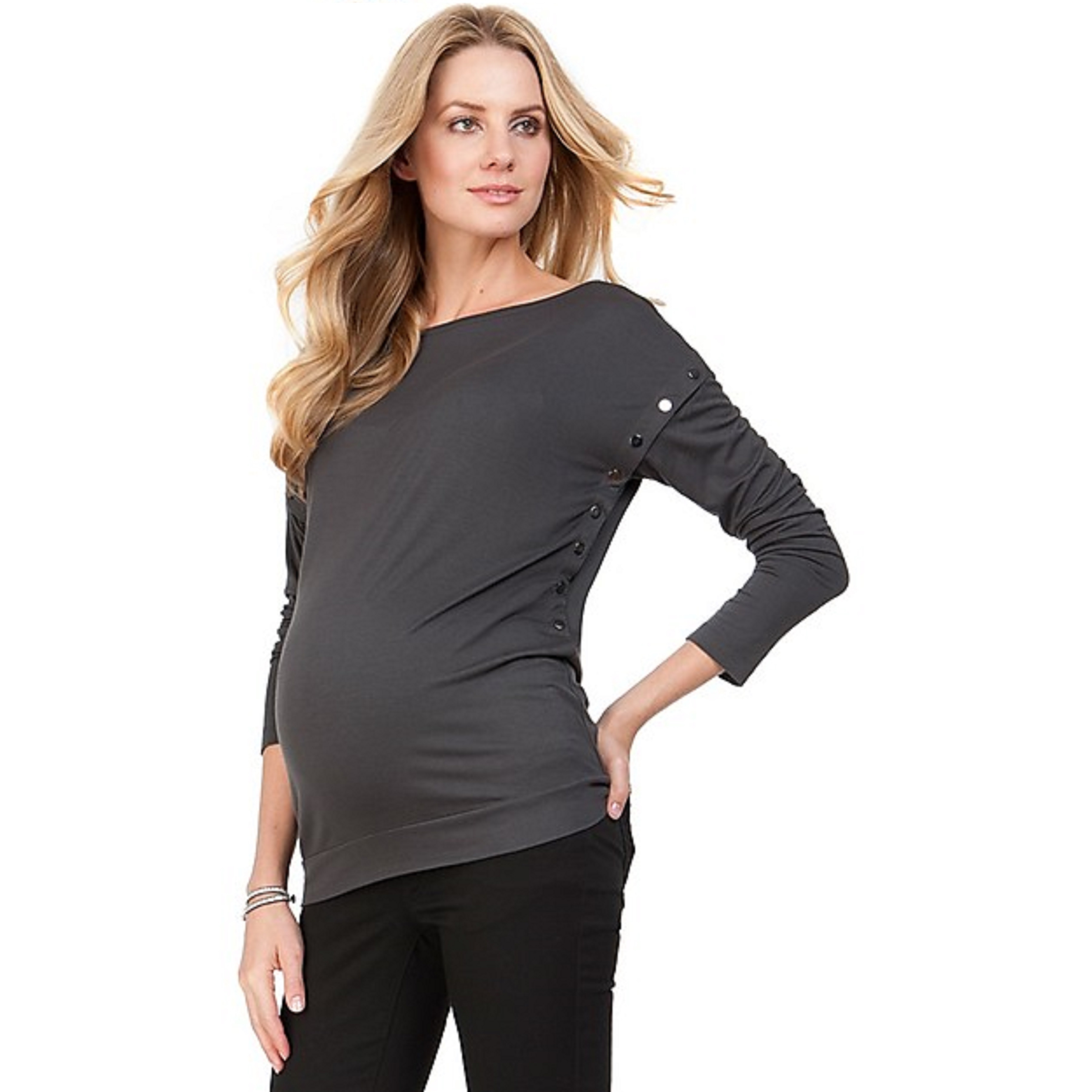 Seraphine - Miller LS Side Popper Nursing Top
