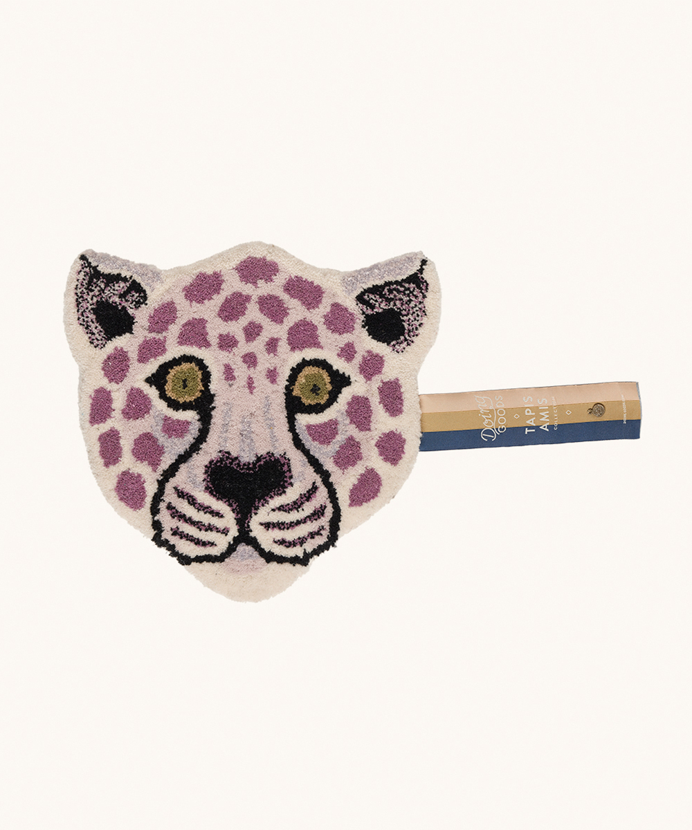 Doing Goods - Lilly Leopard Head Rug薰衣草豹頭地墊