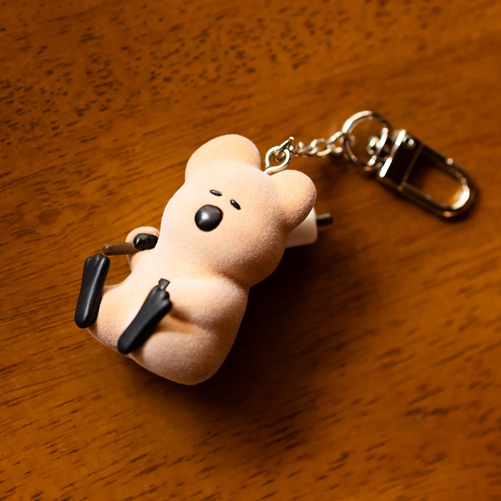 [Dinotaeng] QUOKKA & MARSH FLOCKING KEYCHAIN (鑰匙圈)