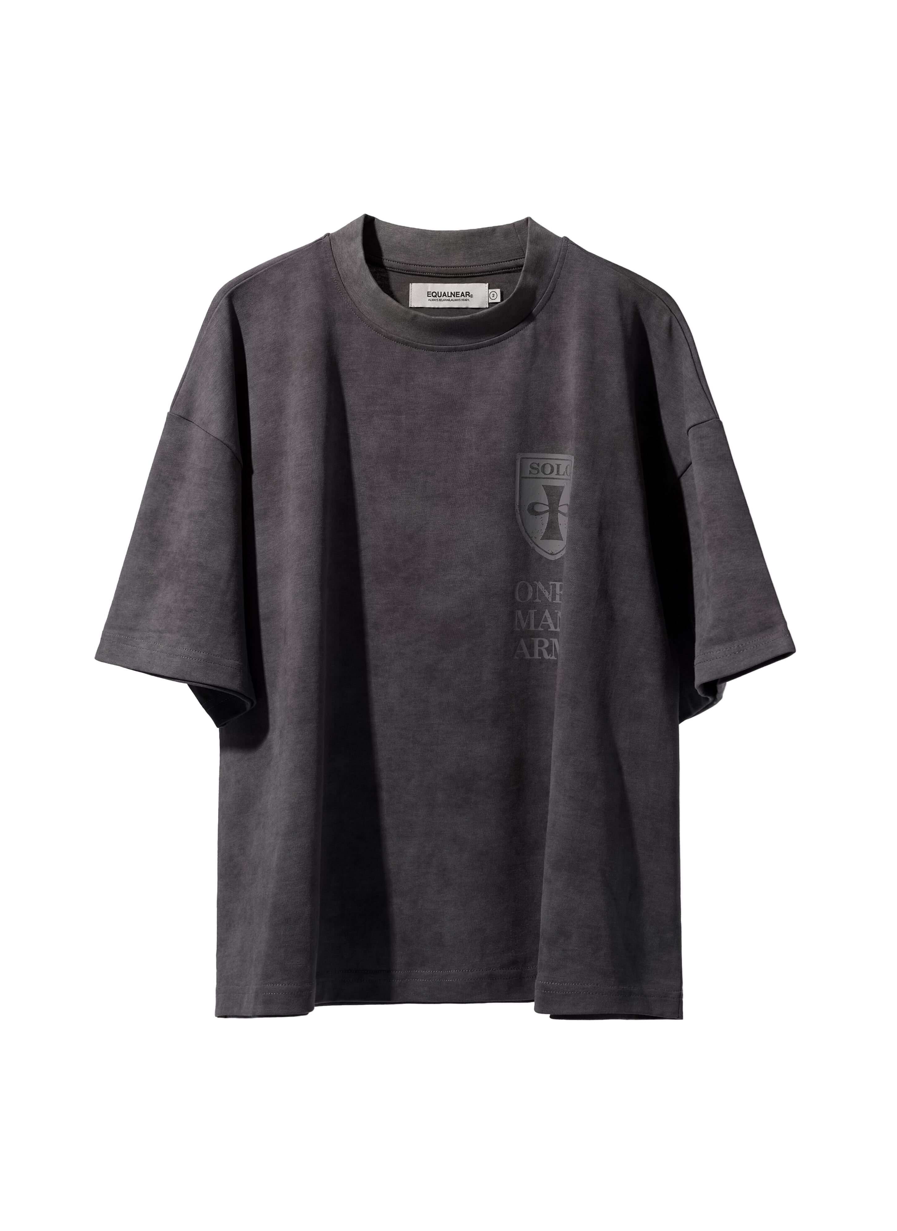 EQUALNEAR - Solo Tee (Boxy Fit) - Gray