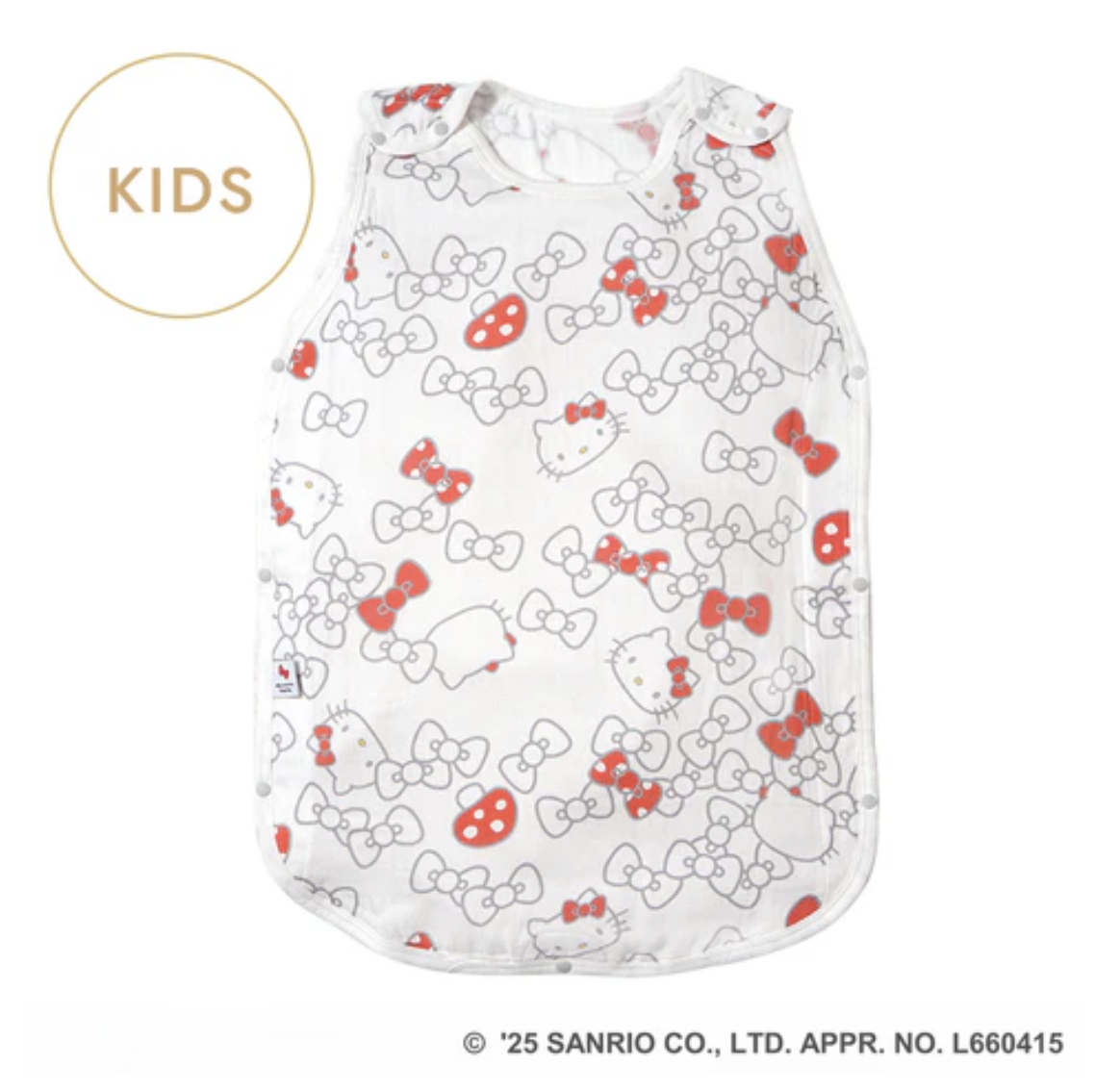 HELLO KITTY × Hoppetta bamboo 幼童版睡袋 2-7歲