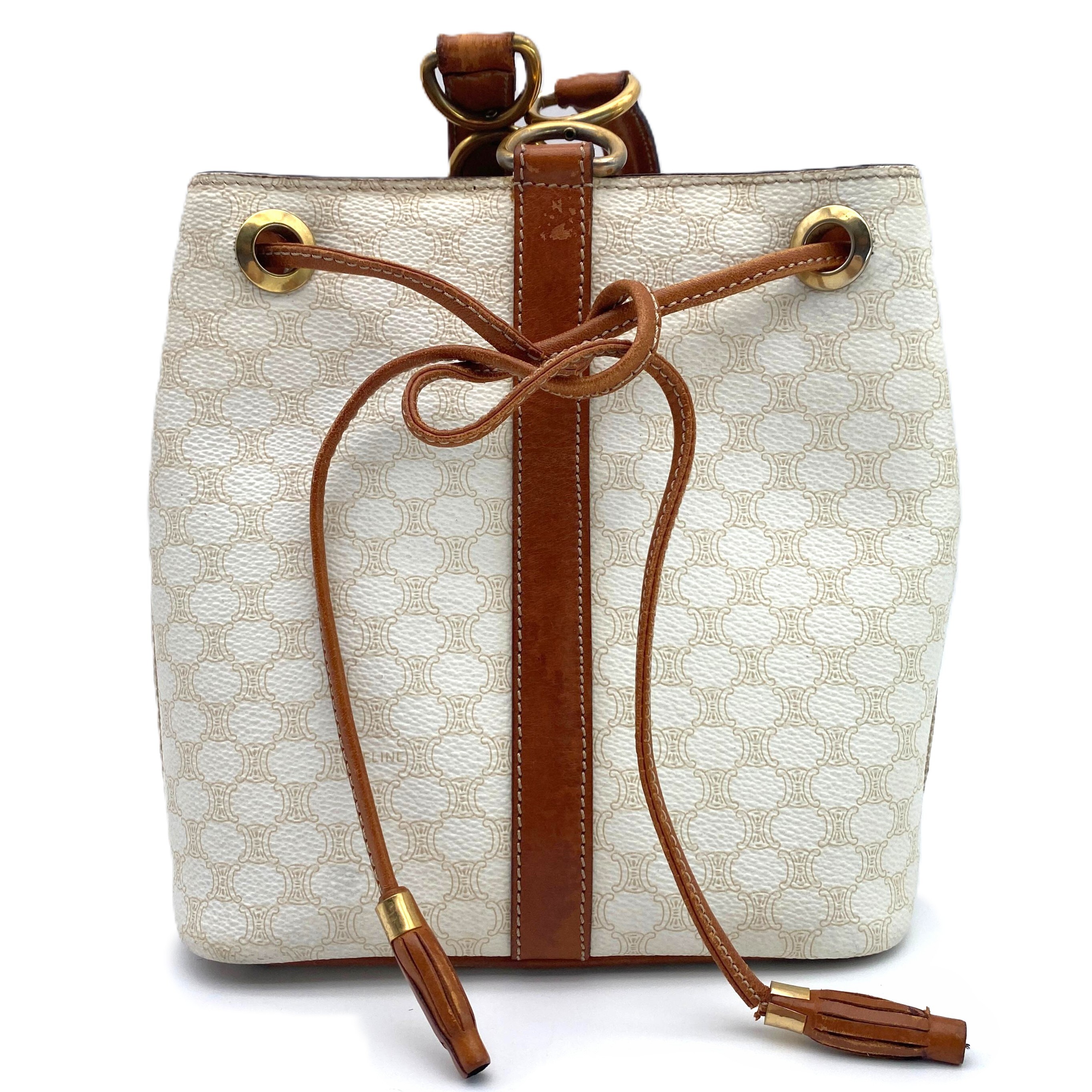 Celine Macadam Drawstring Shoulder Bag