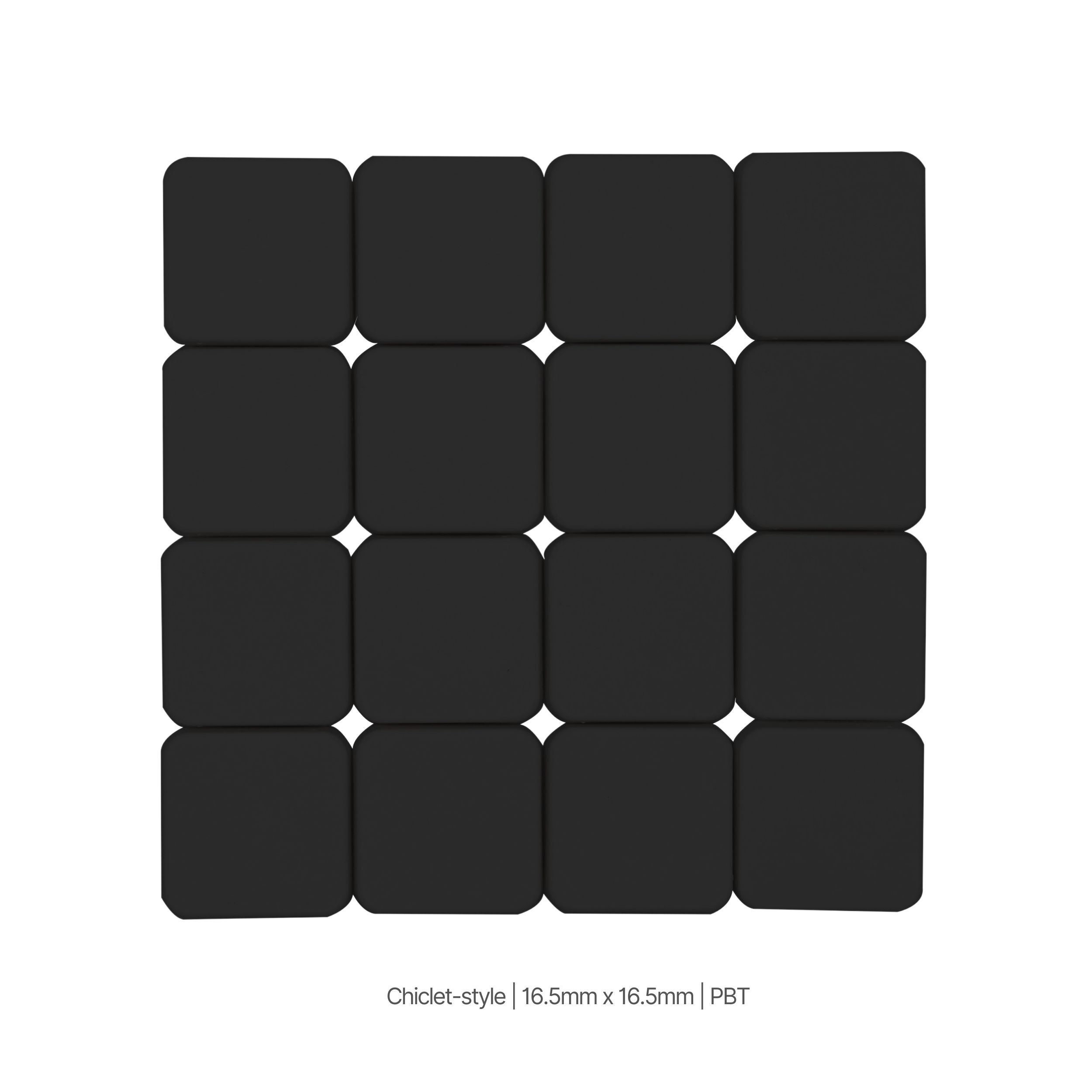 MT 165 (Tai-Hao MT 165 ) Low Profile Keycaps (Blank)