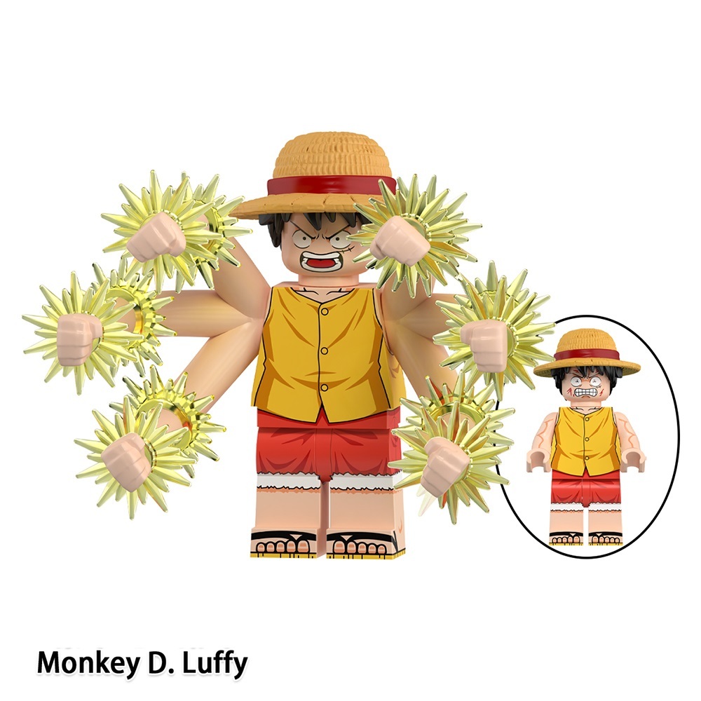 One Piece Luffy Custom Minifigures Fit lego WM2805