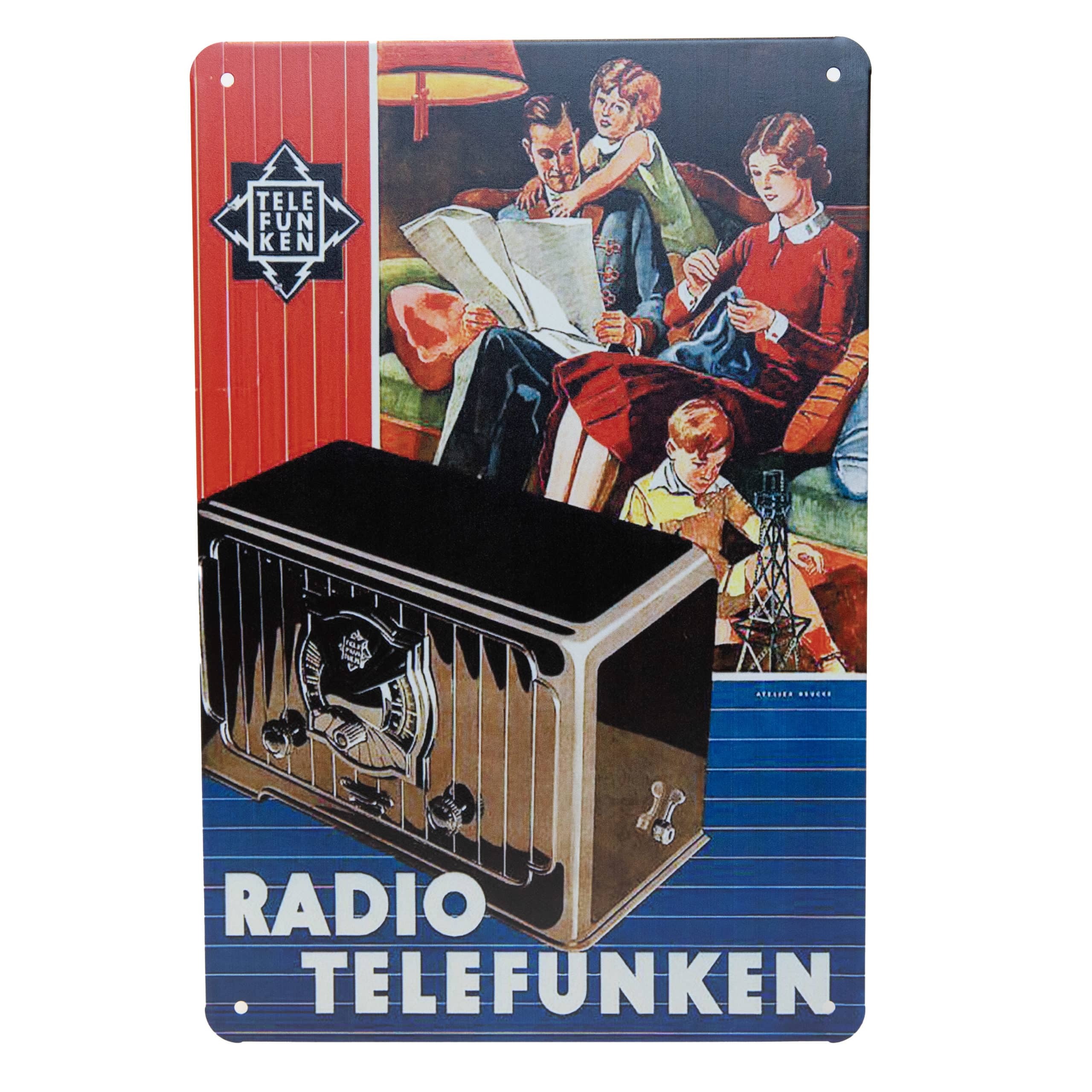 Telefunken - Metal Sign – Radio Family