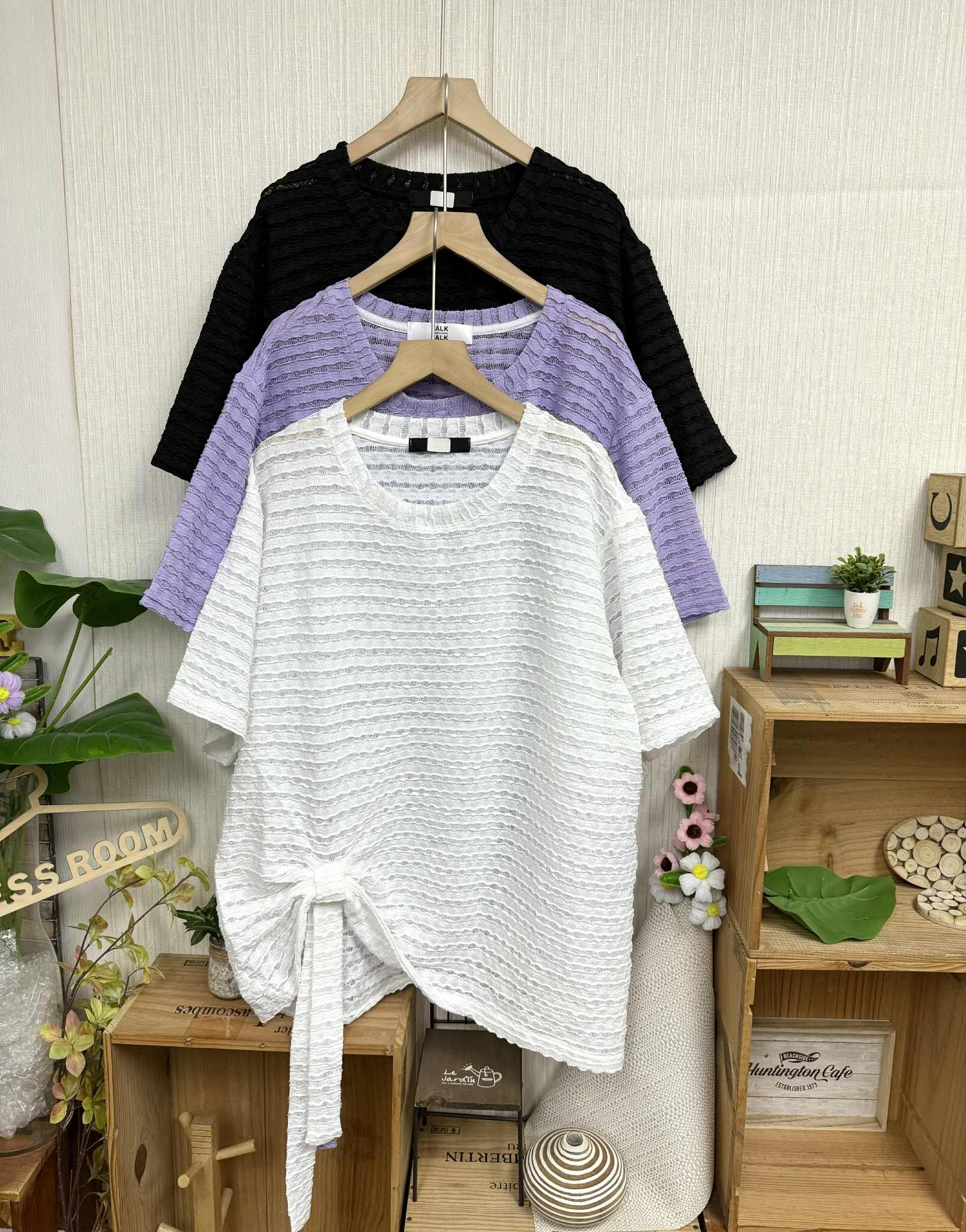 [ 韓國直送 ] TK7566 SIDE KNOT TOP