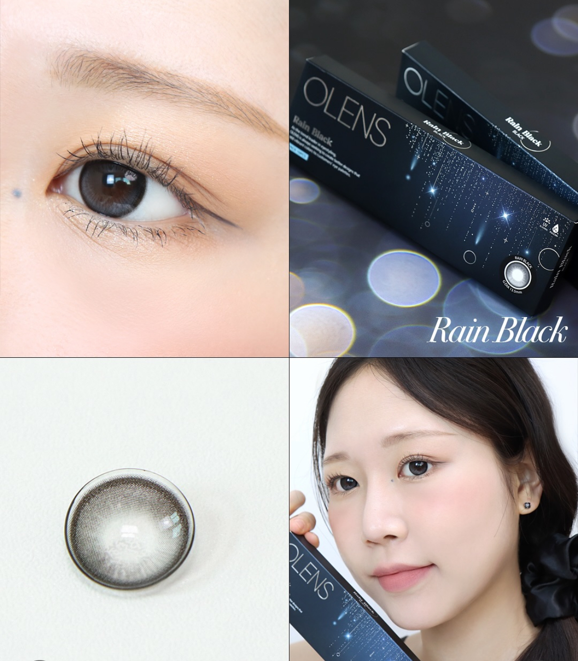 Olens Rain Black 1DAY 10PCS (日/Day)