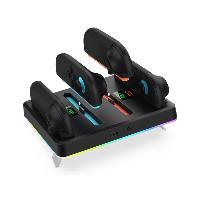 同時四充 任天堂 NS Switch2 Switch 2代 Joy Con RGB 磁吸 座充 充電底座 充電