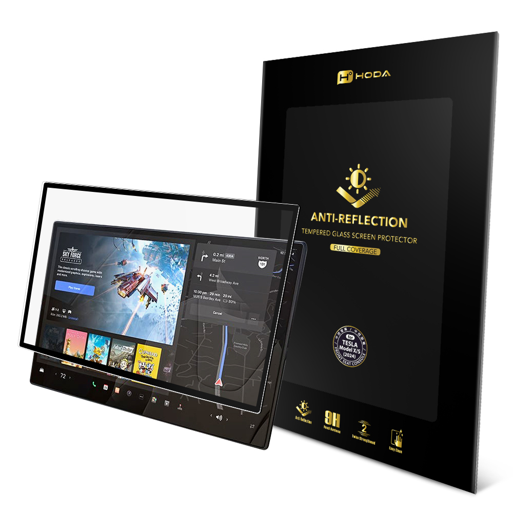 【Tesla】Model X/S, 2024Anti-Reflection Screen Protecto