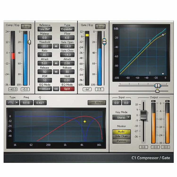 Waves C1 Compressor 壓縮器軟體效果器 Plugins (序號下載版)