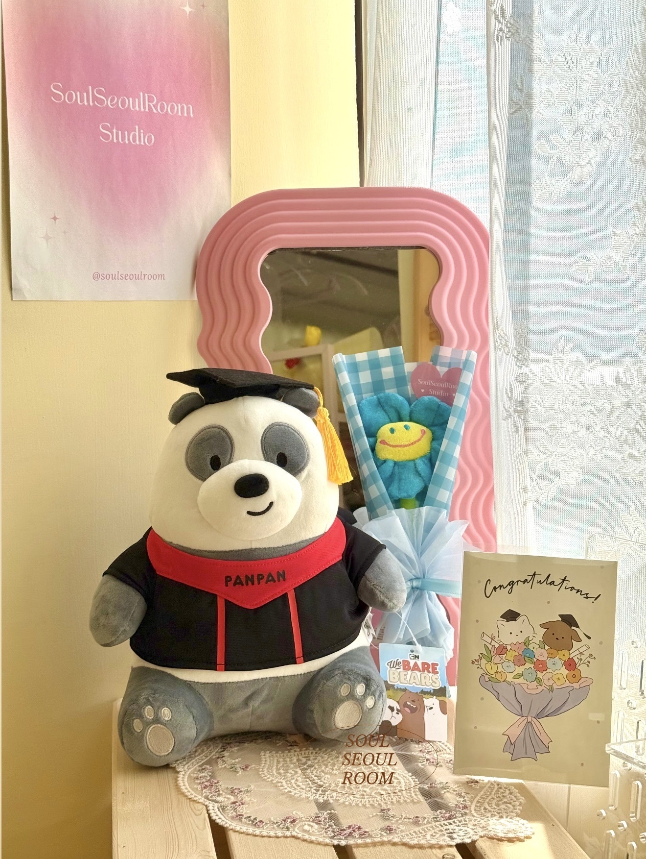We Bare Bears Graduation Doll Gift Set 熊熊遇見你 畢業公仔 心意套裝