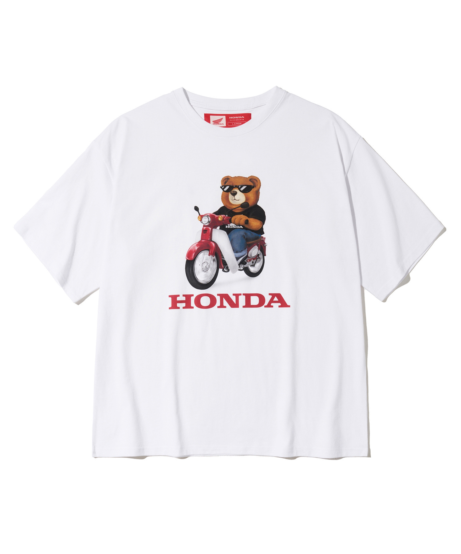 Ringo21 Honda Bear Short Sleeve White