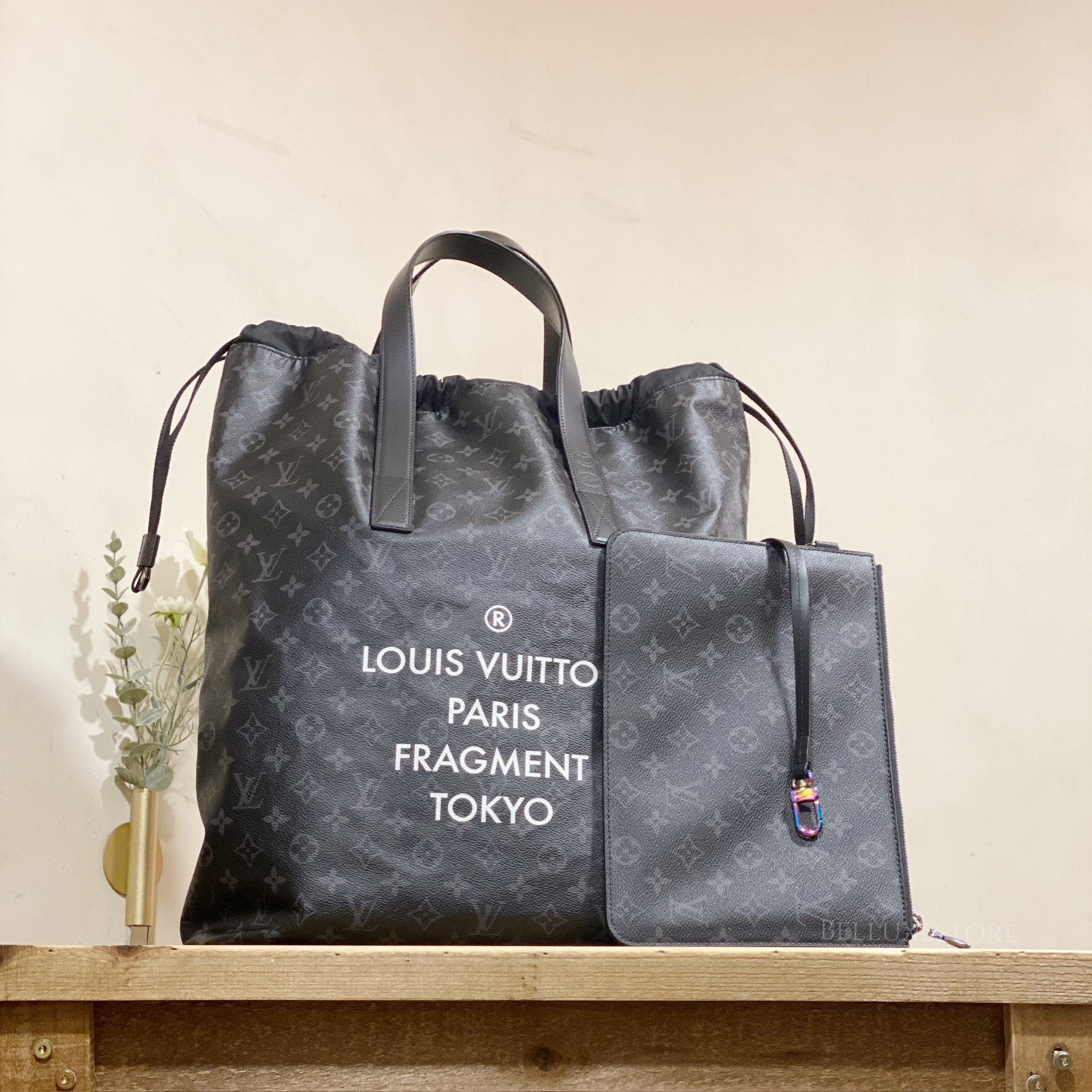 [Pre-owned] LV x fragment cabas light black