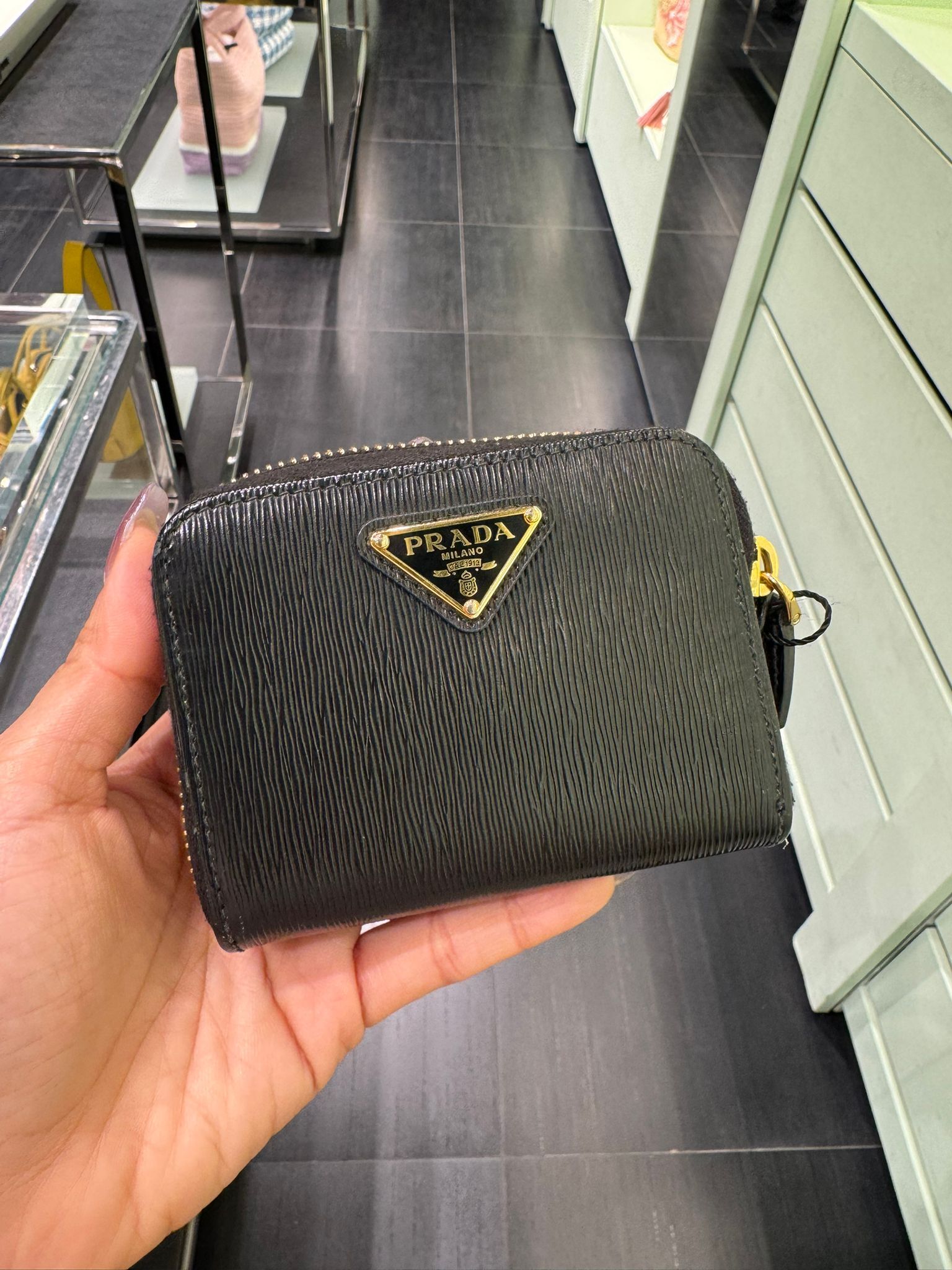 Prada Leather coin wallet