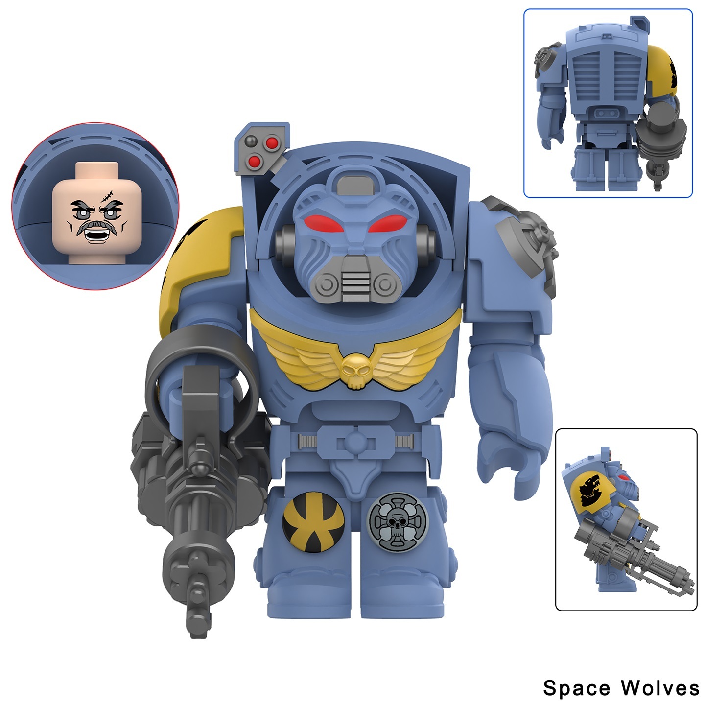 Space Wolves 40k Custom Minifigures fit Lego DY708