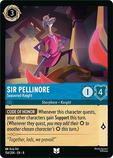 Sir Pellinore - Seasoned Knight [Foil] #154 (8)
