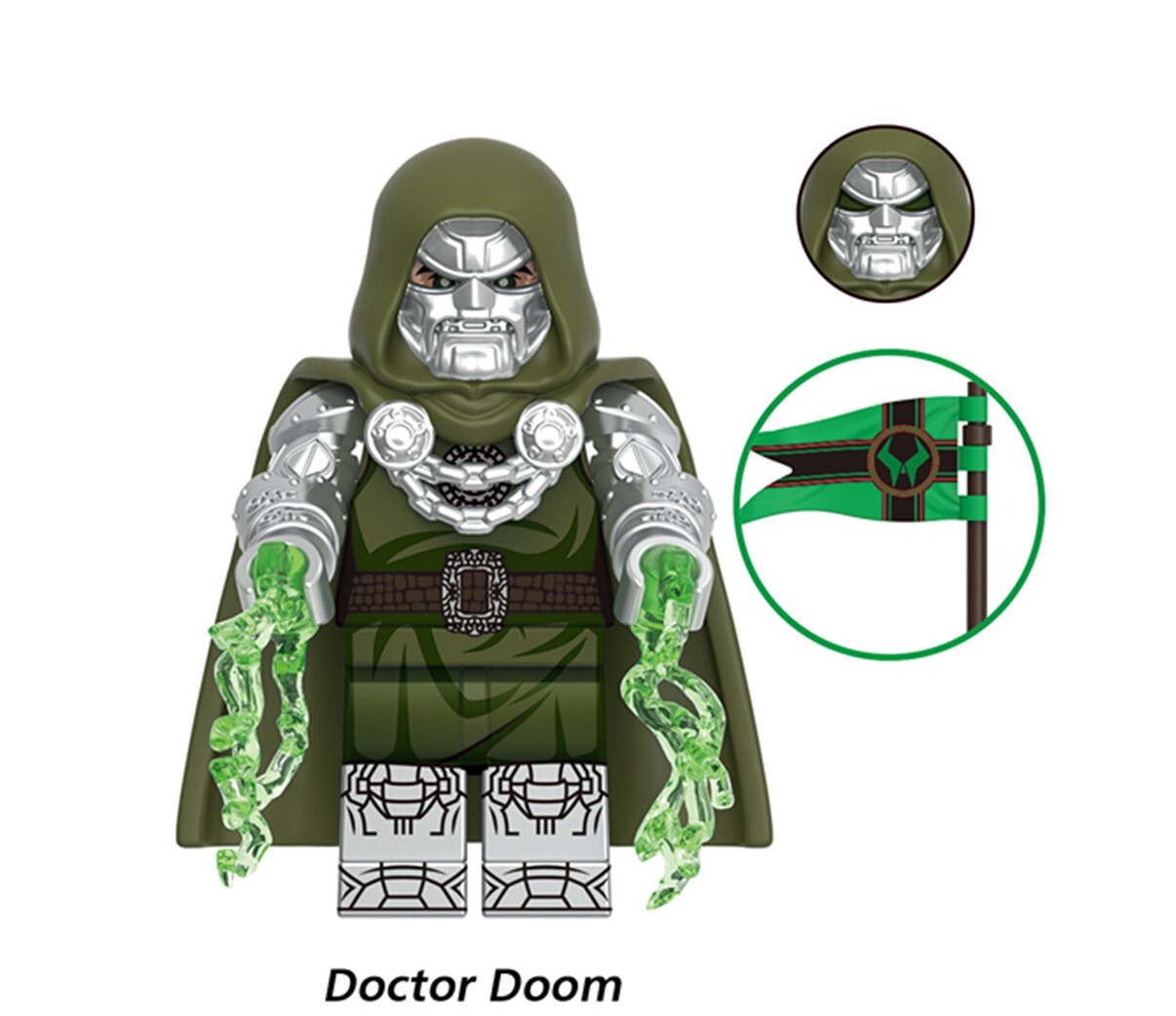 Doctor Doom Custom Minifigures Fit Lego GH0375