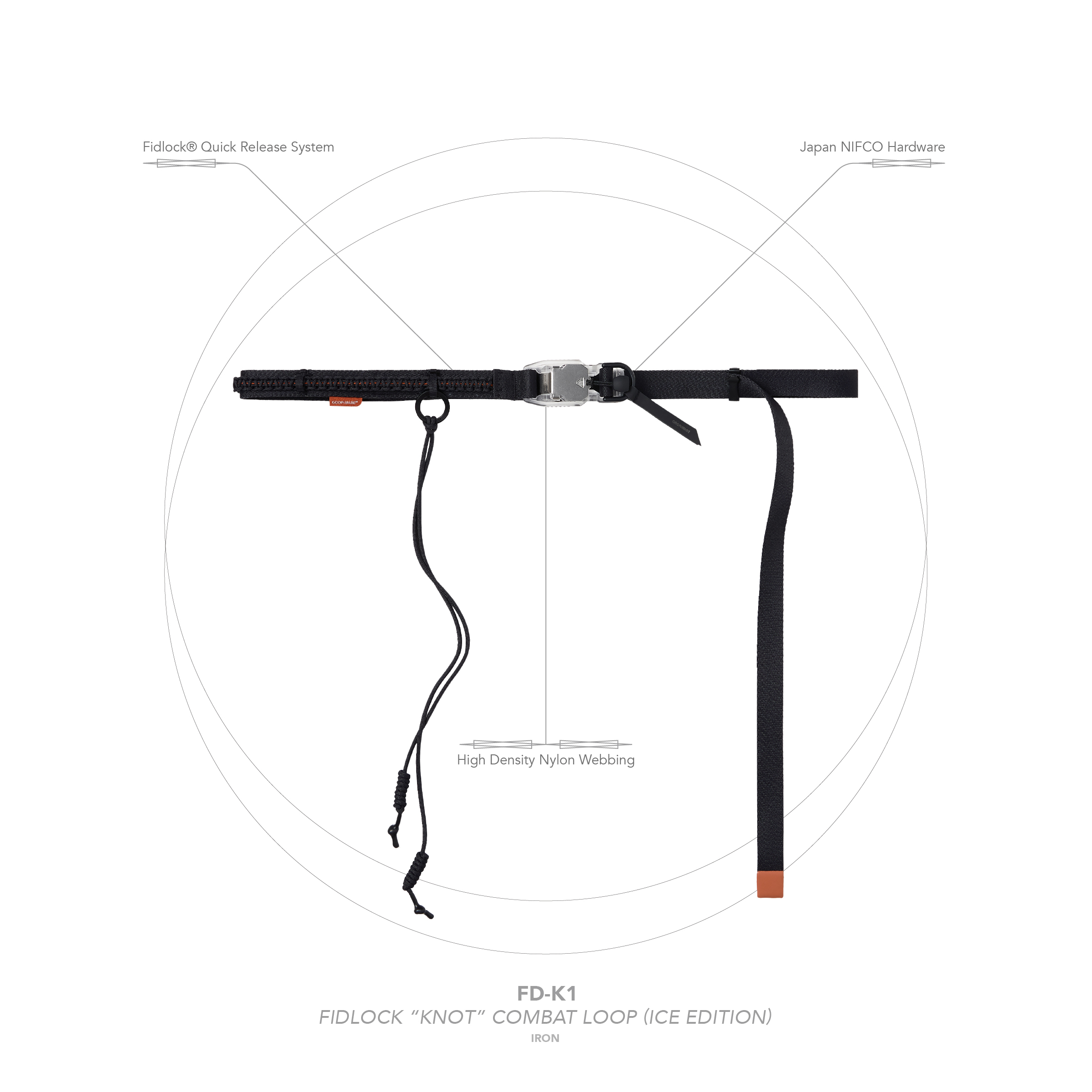 “FD-K1” FIDLOCK “Knot” Combat Loop (ICE Edition)