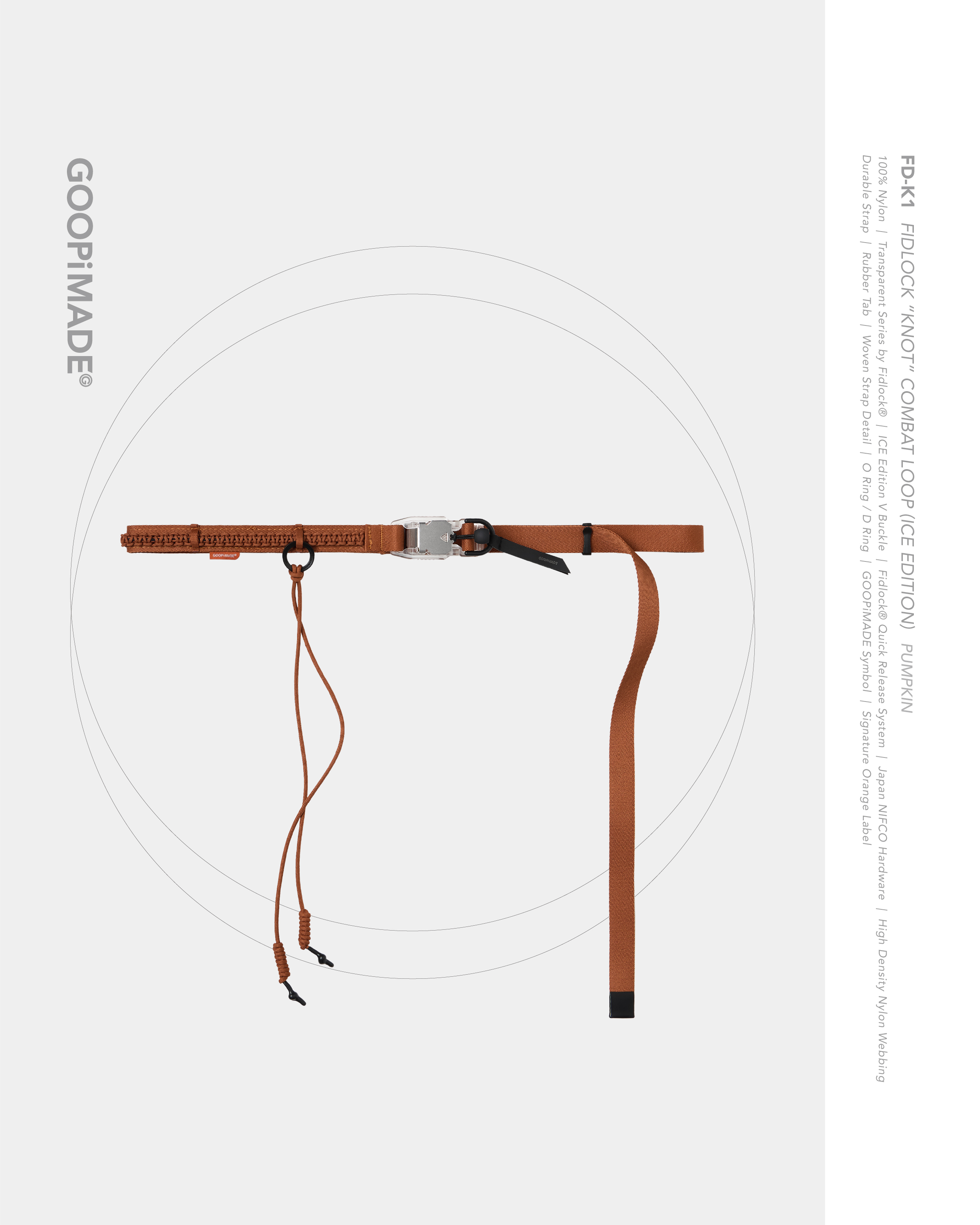 [GOOPiMADE] “FD-K1” FIDLOCK “Knot” Combat Loop