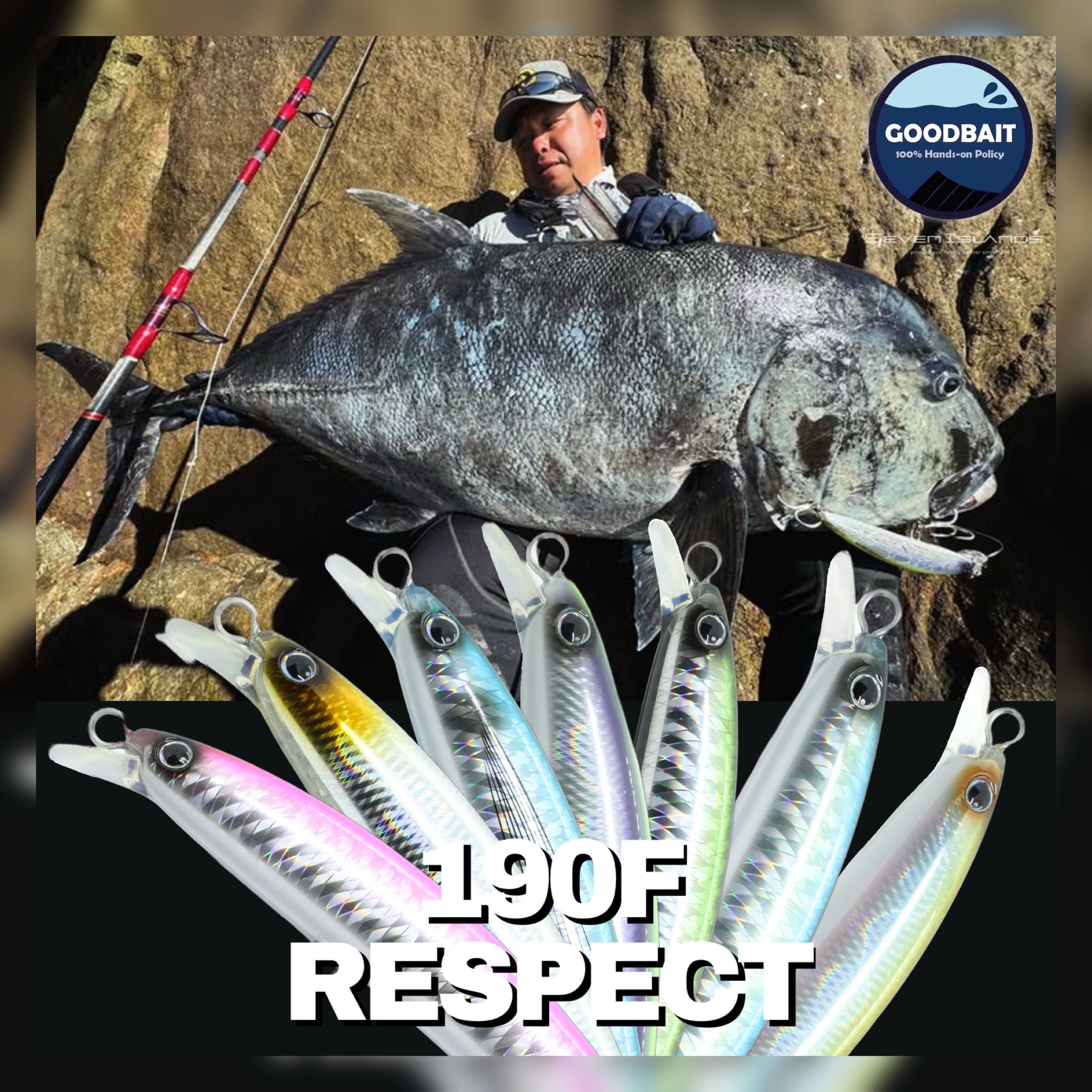 GOOD BAIT Respect 190F Swim Bait