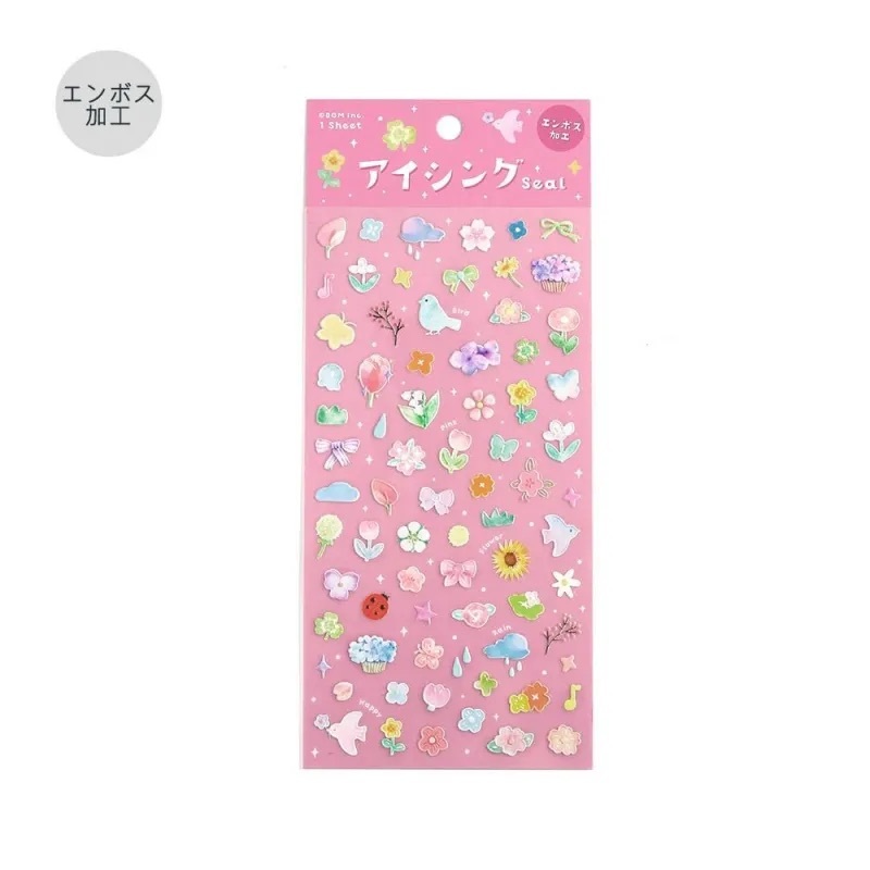 BGM 糖霜壓花立體貼紙 - 盛開