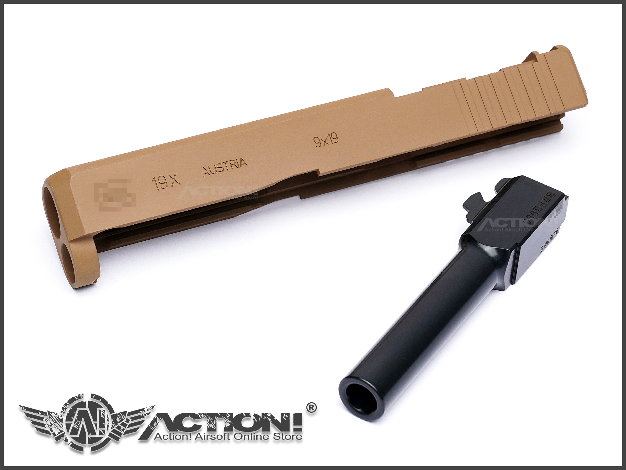 Mafio - G19X MOS 樣式 鋼製滑套 & 外管 套件組（VFC G19X GBB專用）CERAKO