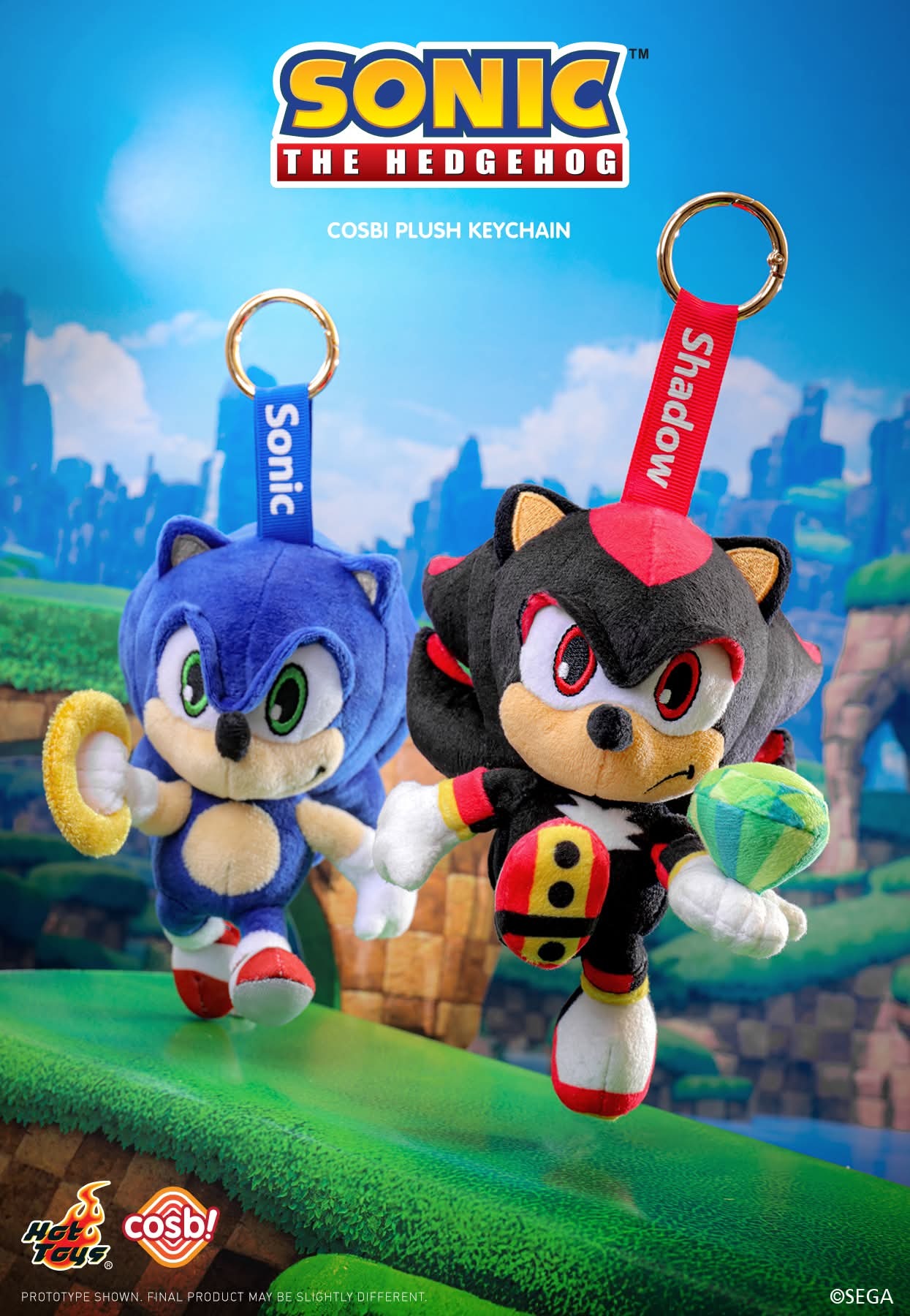 Hot Toys Sonic The Hedgehog Sonic & Shadow Cosbi Plush