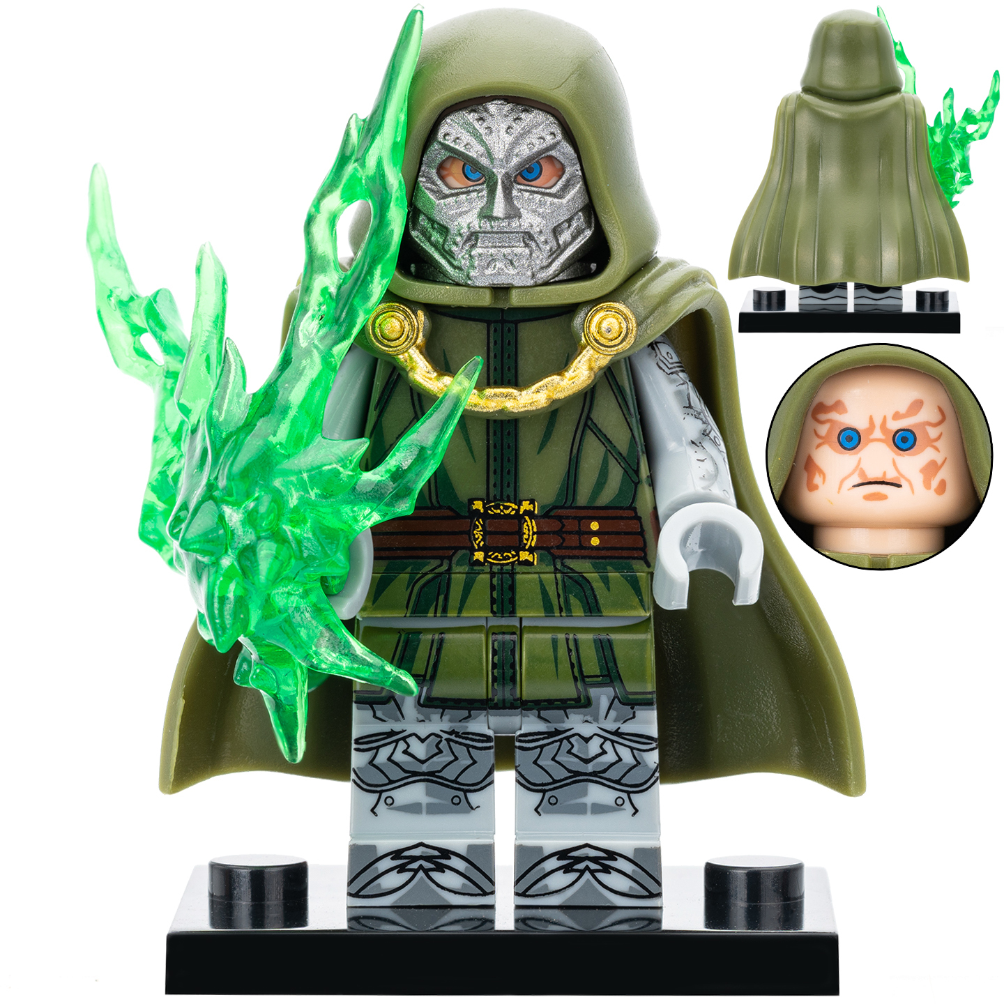 Doctor Doom Custom Minifigures Fit Lego WM2997 Doctor Doom Custom Minifigures Fit Lego WM2997