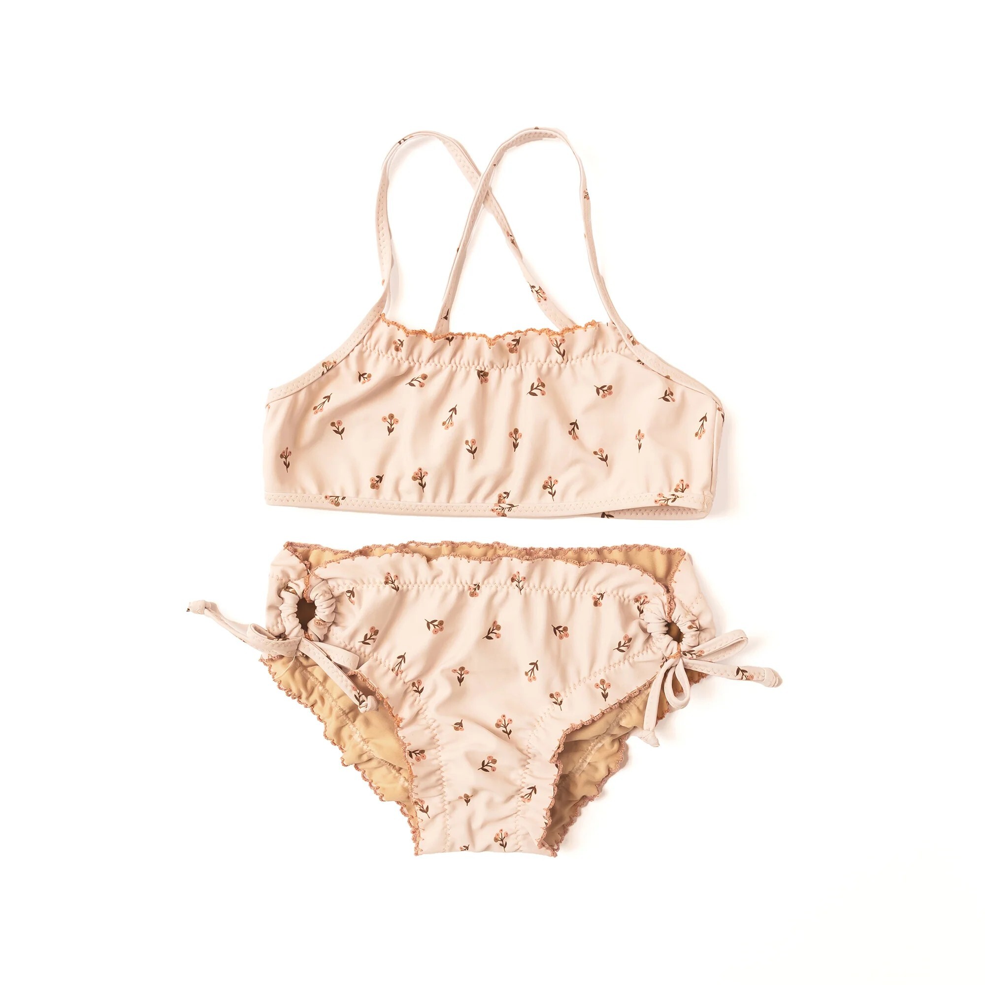 Mrs. ertha - CHARLOTTE BIKINI - Flower Buds 荷葉比基尼泳裝 (粉
