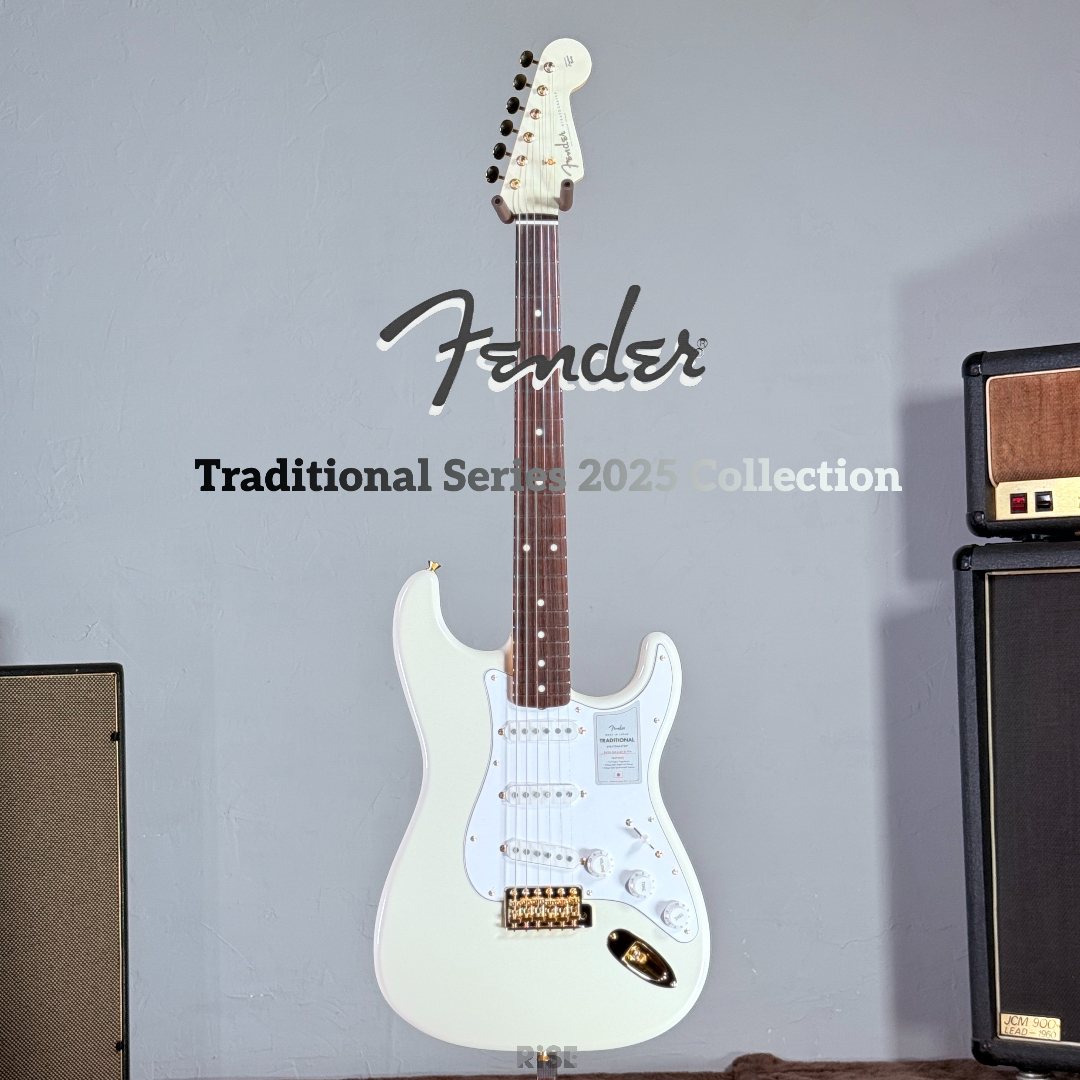 【又昇樂器】Fender Japan 2025 Traditional 60s Strat White Pea