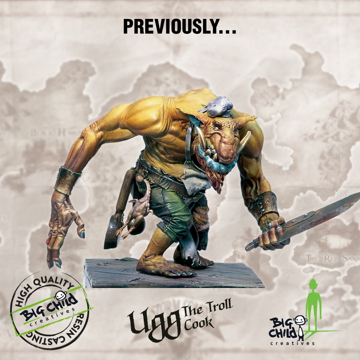 Ugg the Troll Cook 75mm