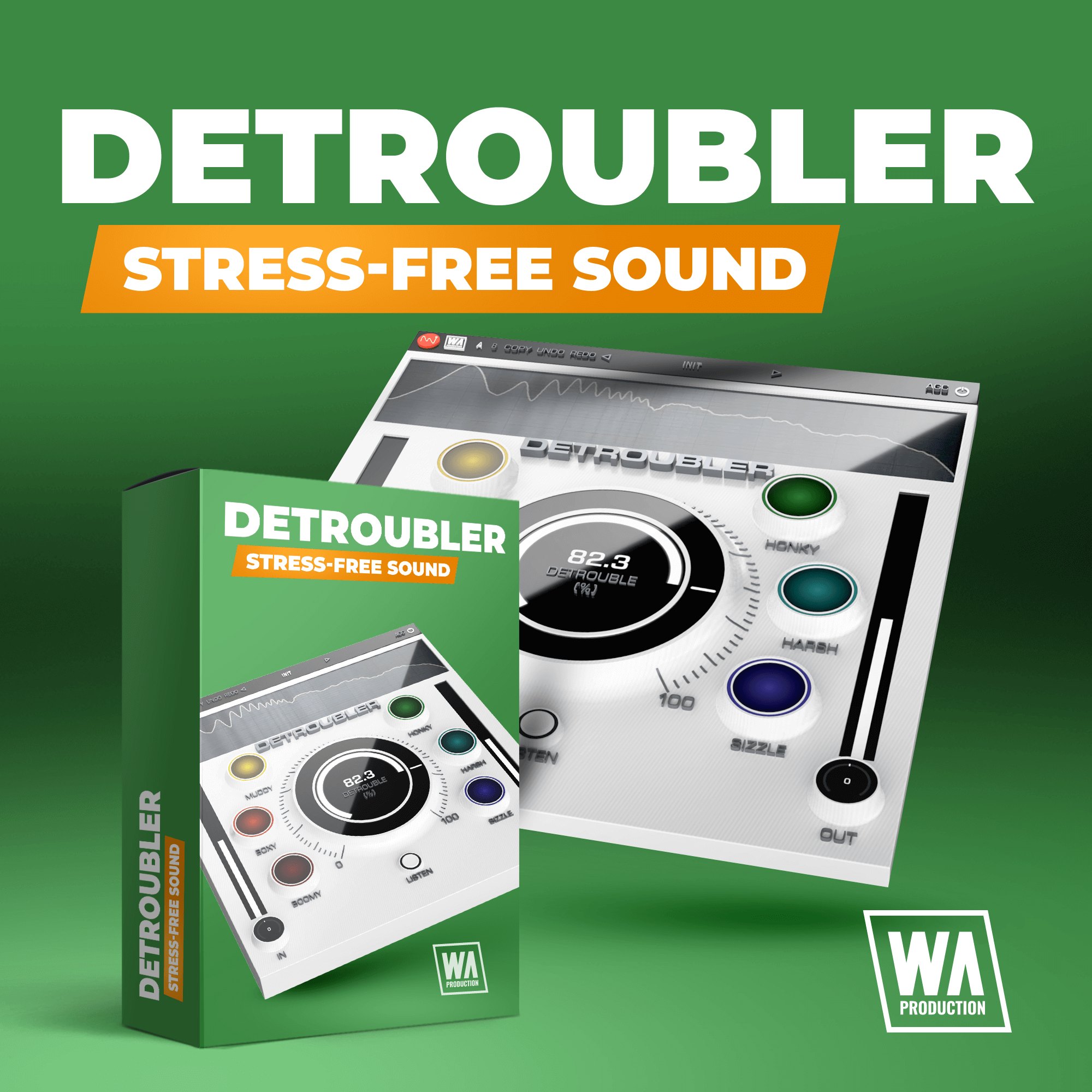 W. A. Production DETROUBLER 頻段平衡處理 Plugin (序號下載版)