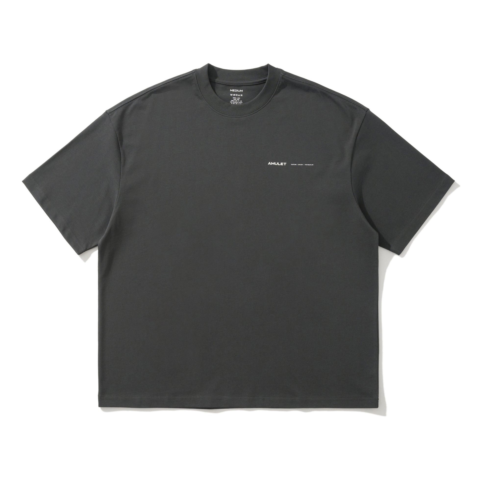 AMULET BASIC TEE/ CHARCOAL 短T 深灰