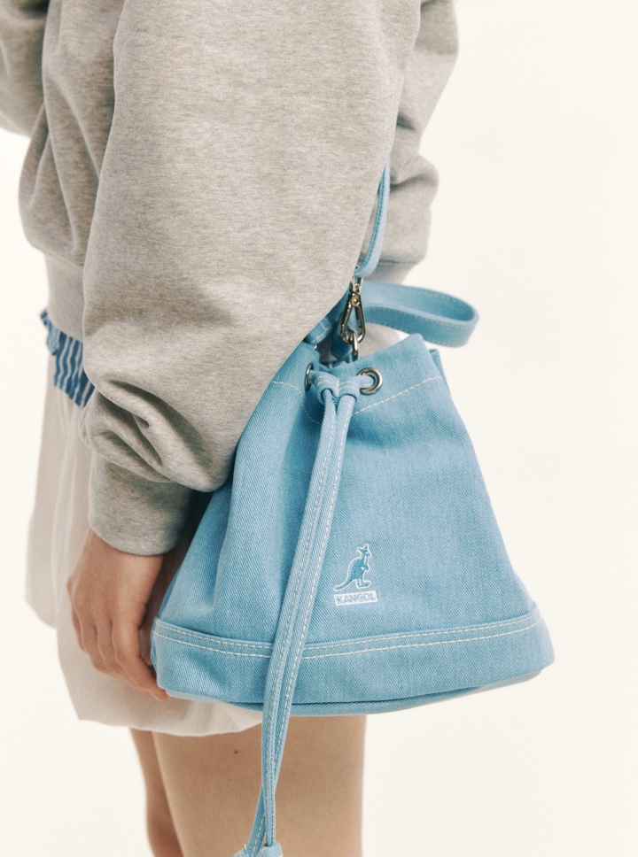 KANGOL DENIM BUCKET BAG