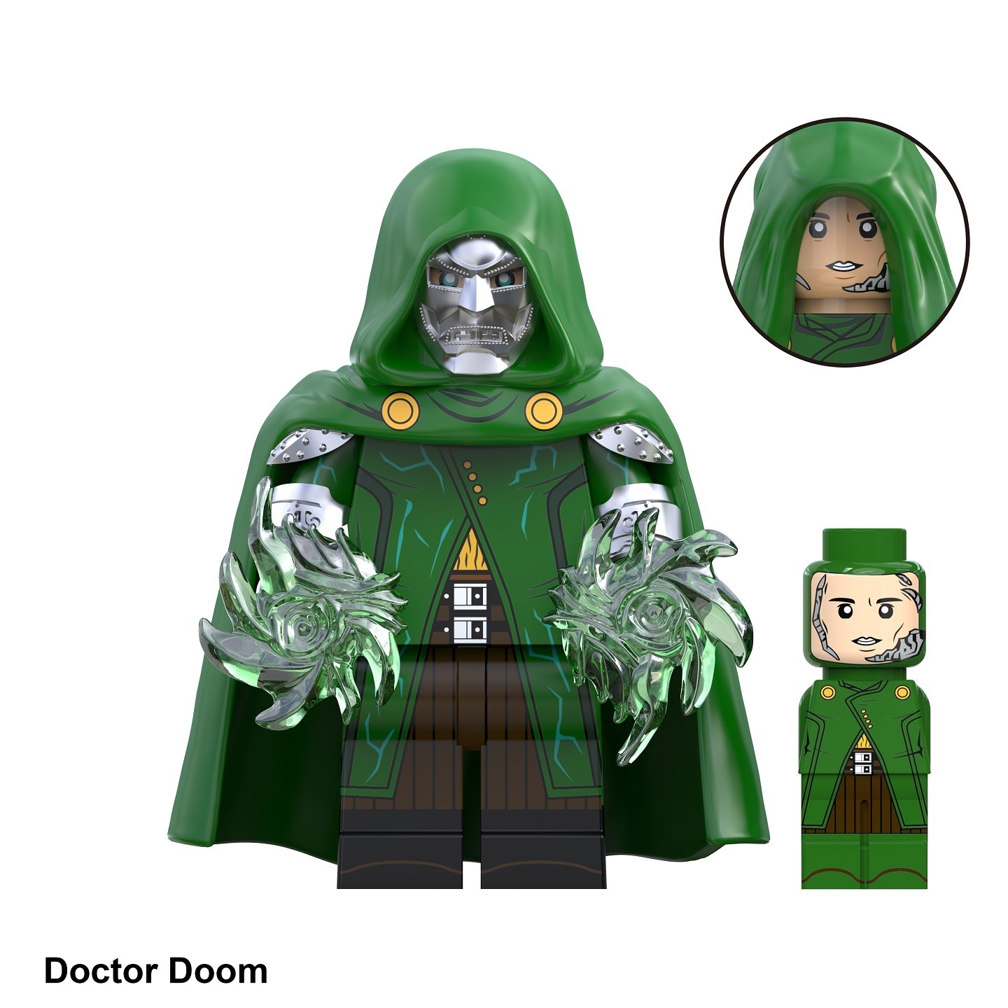 Doctor Doom Custom Minifigures Fit Lego TV1132 Doctor Doom Custom Minifigures Fit Lego TV1132