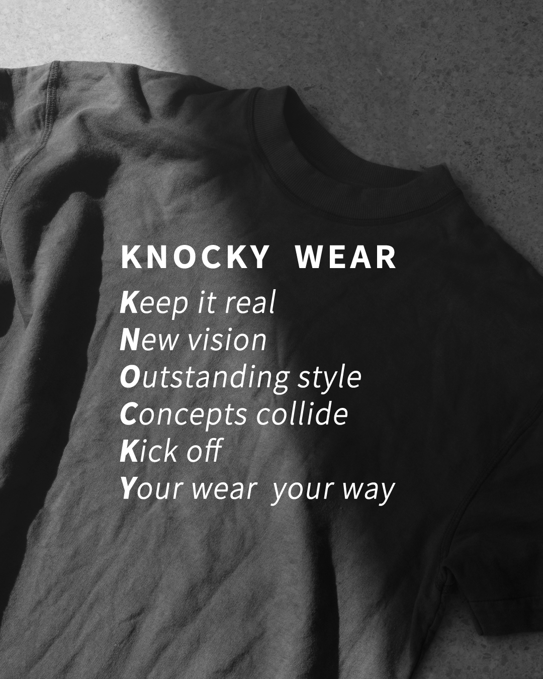 插畫聯名衣服 Knocky#Wear