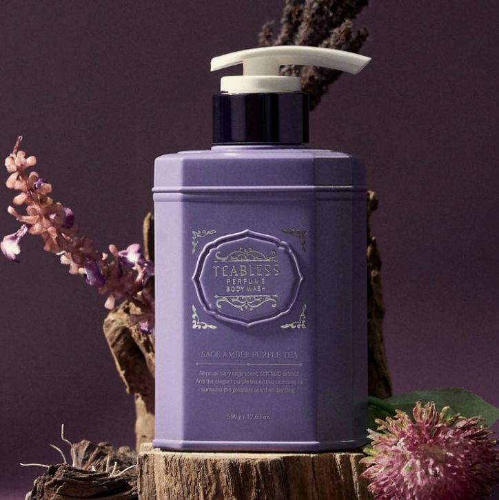 C2 Teabless Sage Amber Purple Tea Perfume Body Wash 500
