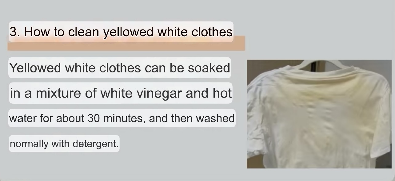 How to Clean Yellowed White Clothes?