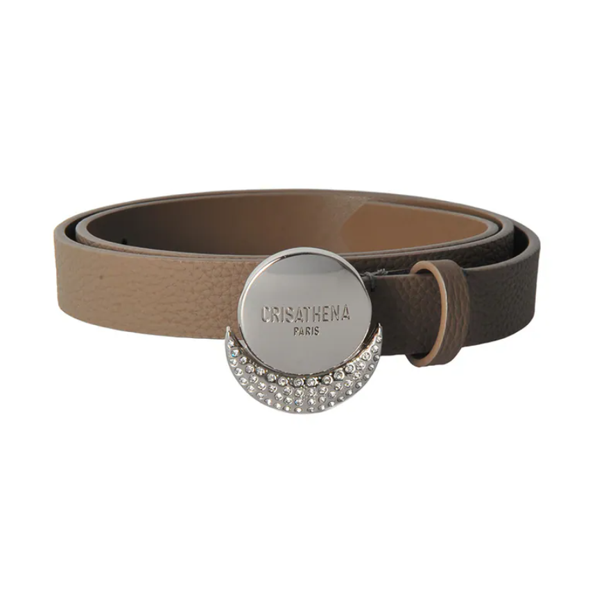 C57 Crisathena Sunmoon 腰帶 - 棕色/銀色｜CT-CJ-BELT_CAMEL_W