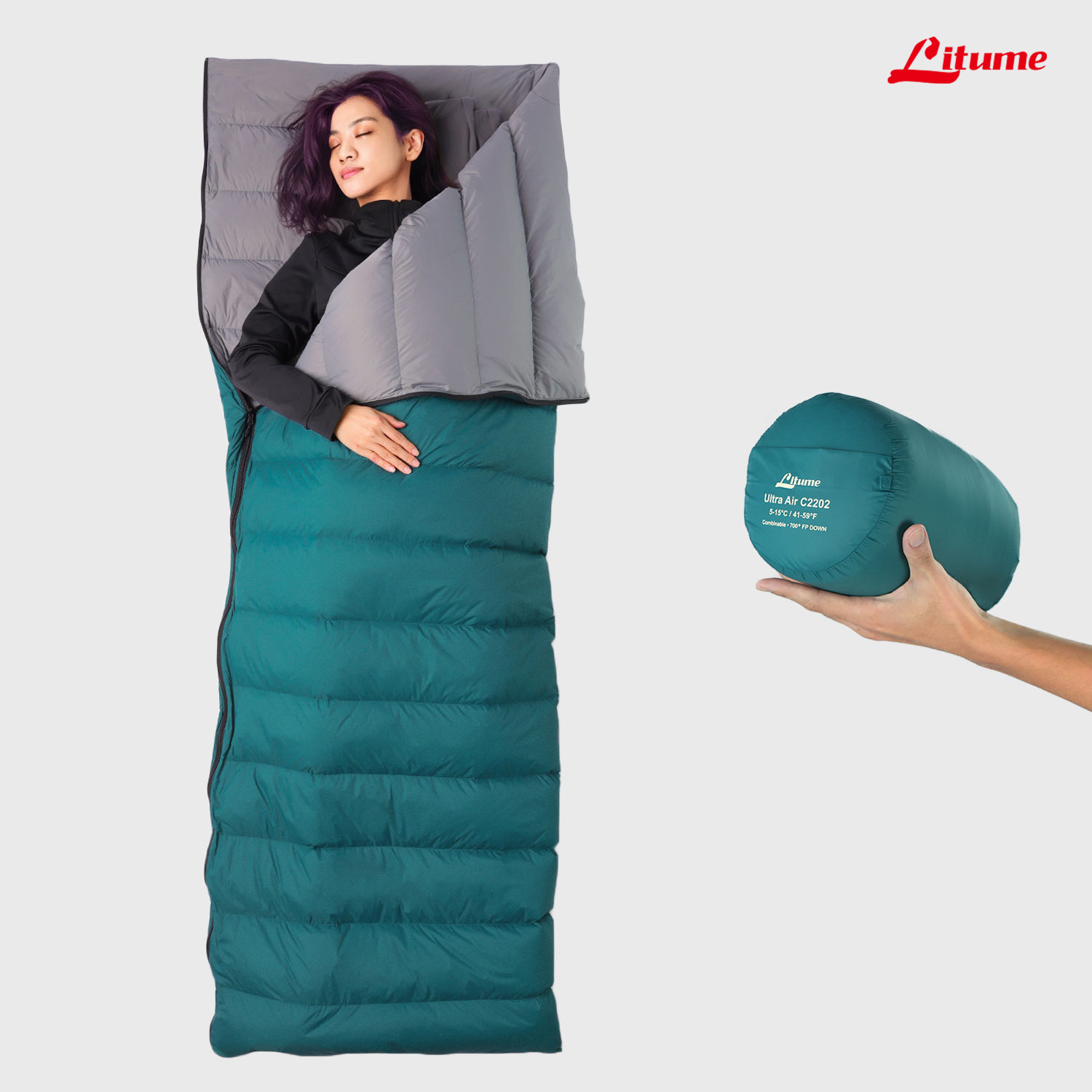 Litume 意都美 超軽量マルチダウンシュラフ C2202