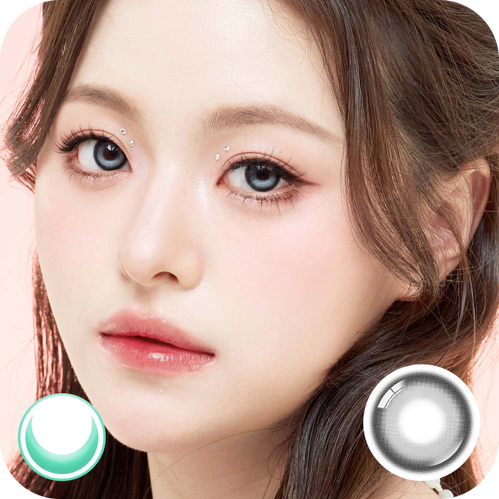 [13.6mm] Lenbling Large Pureble 1 Day Ash Gray｜日拋