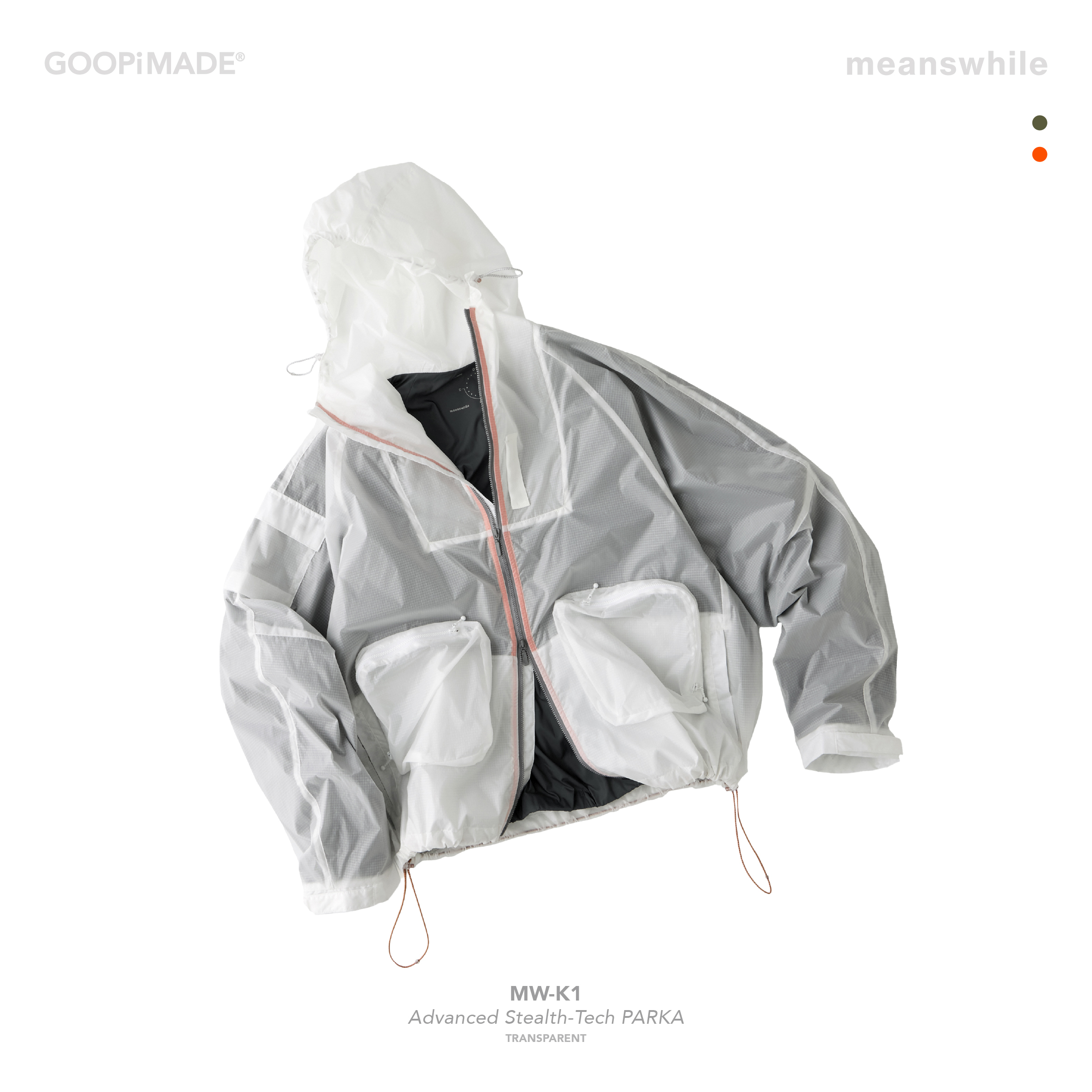 “MW-K1” Advanced Stealth-Tech PARKA - Transparent