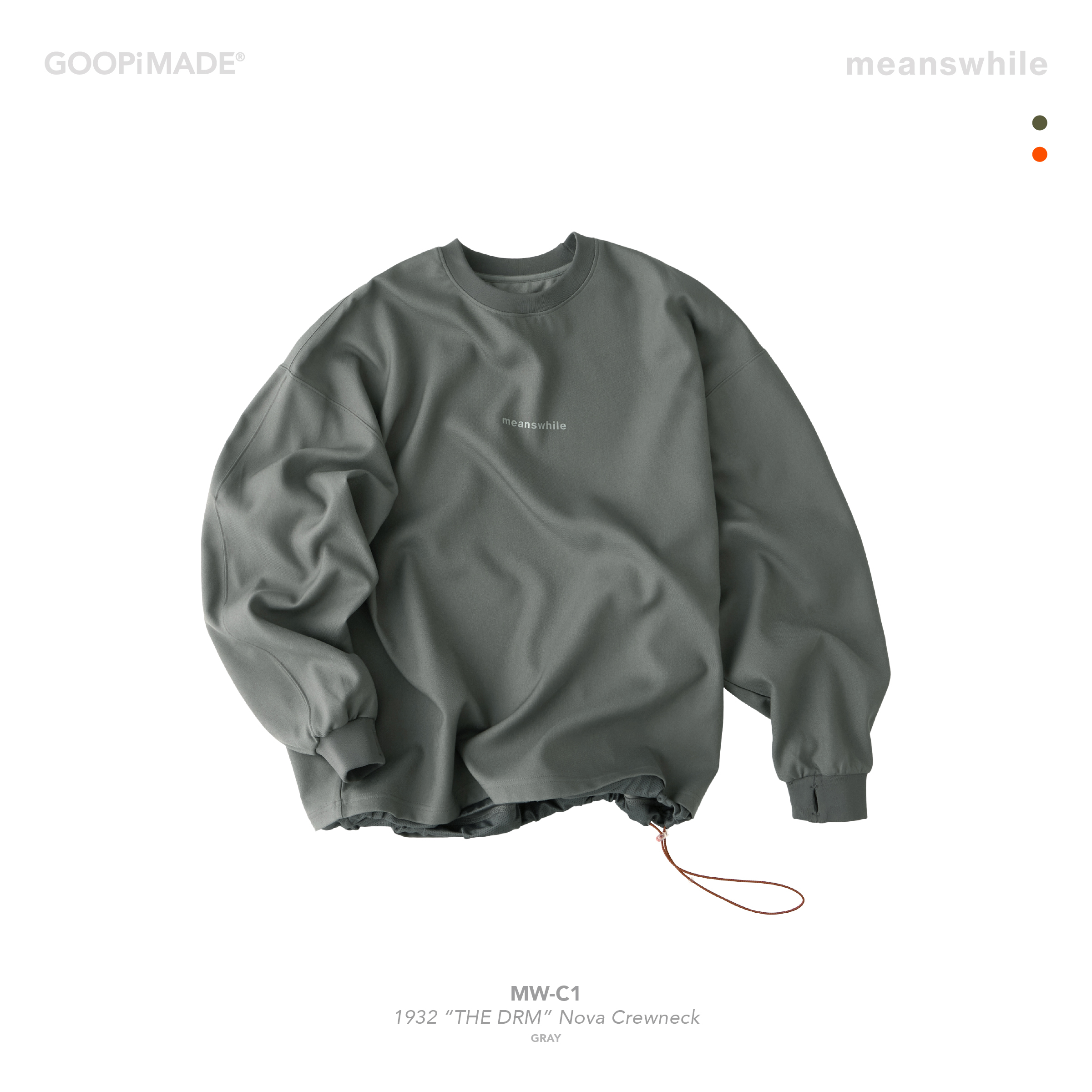 “MW-C1” 1932 “THE DRM” Nova Crewneck - Gray