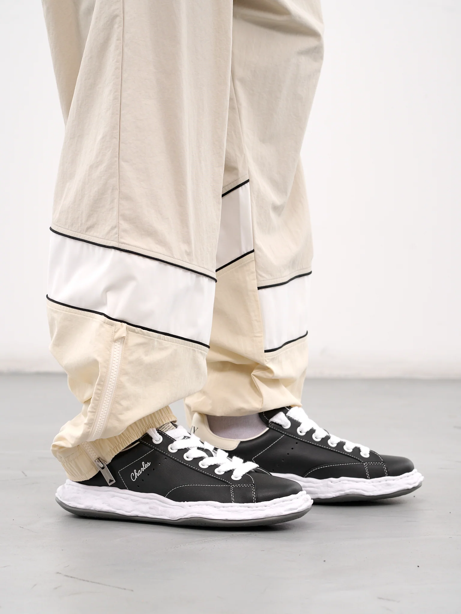 Maison Mihara Yasuhiro - Charles OG Leather - BlackWhit